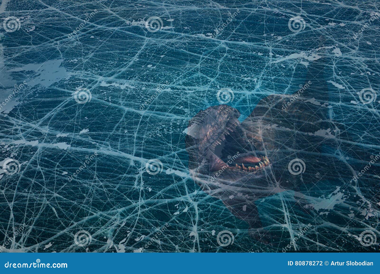 Dinosaur Bread A Robust Loaf Shaped Like A Dinosaur Stock Photo ...
