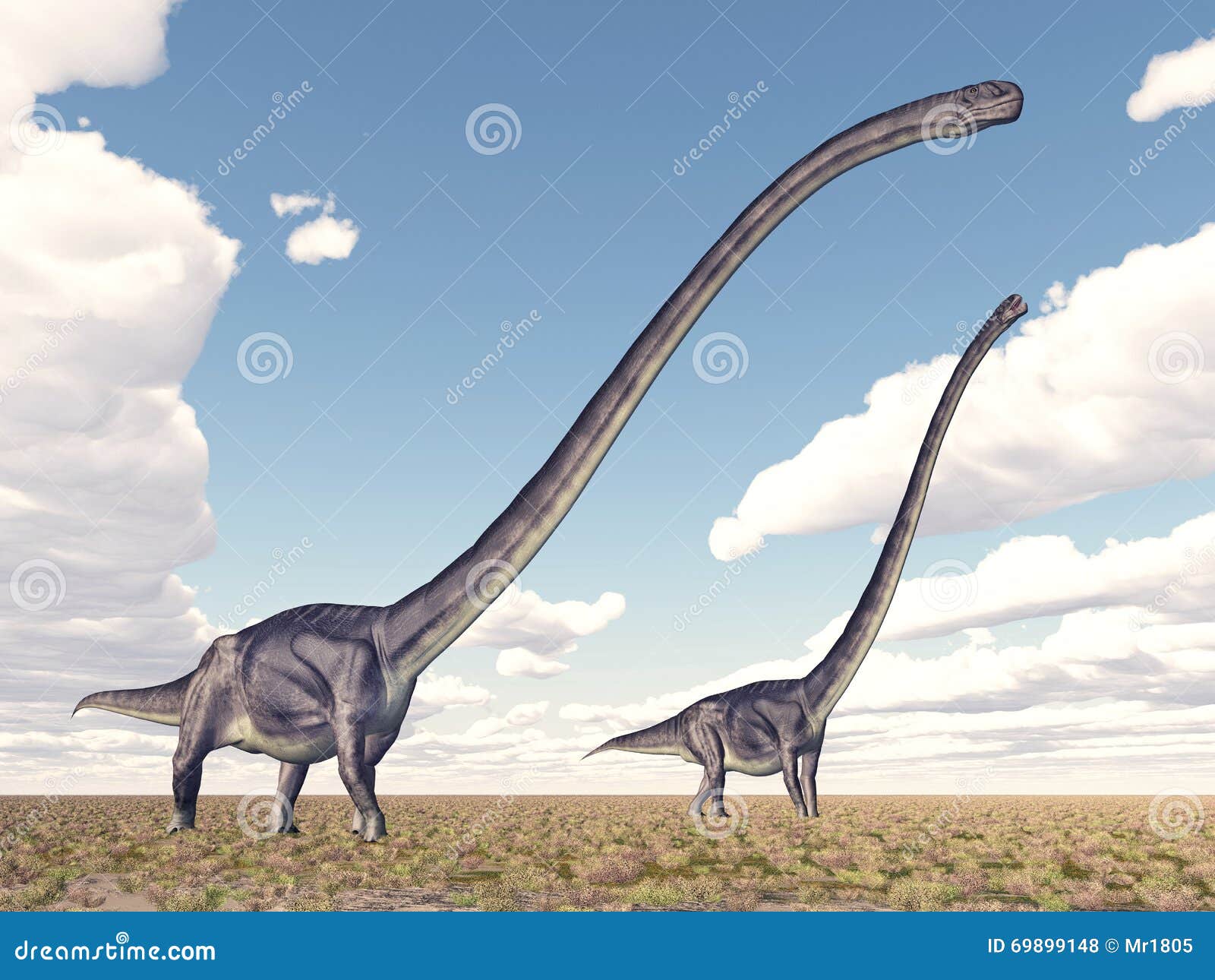 Dinosaur Omeisaurus stock illustration. Illustration of times - 69899148