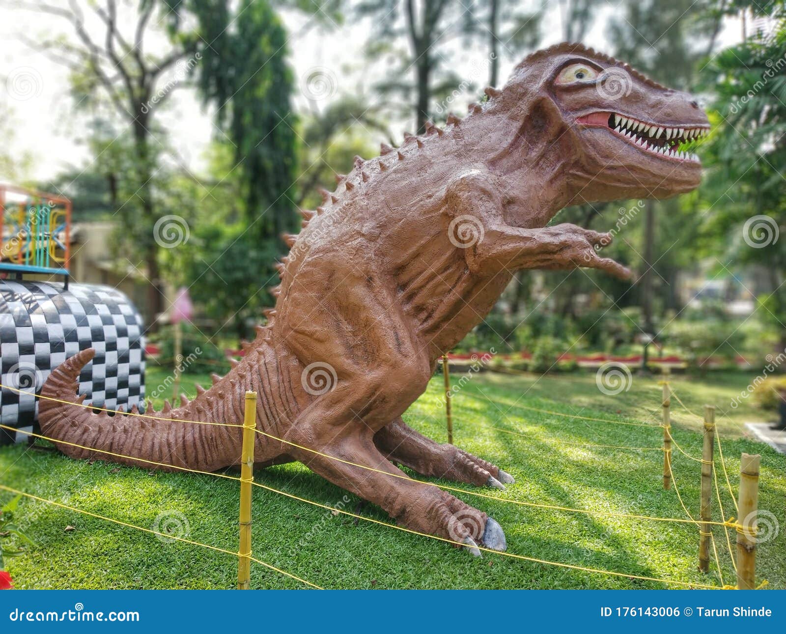 The dinosaur stock photo. Image of fake, park, view - 176143006
