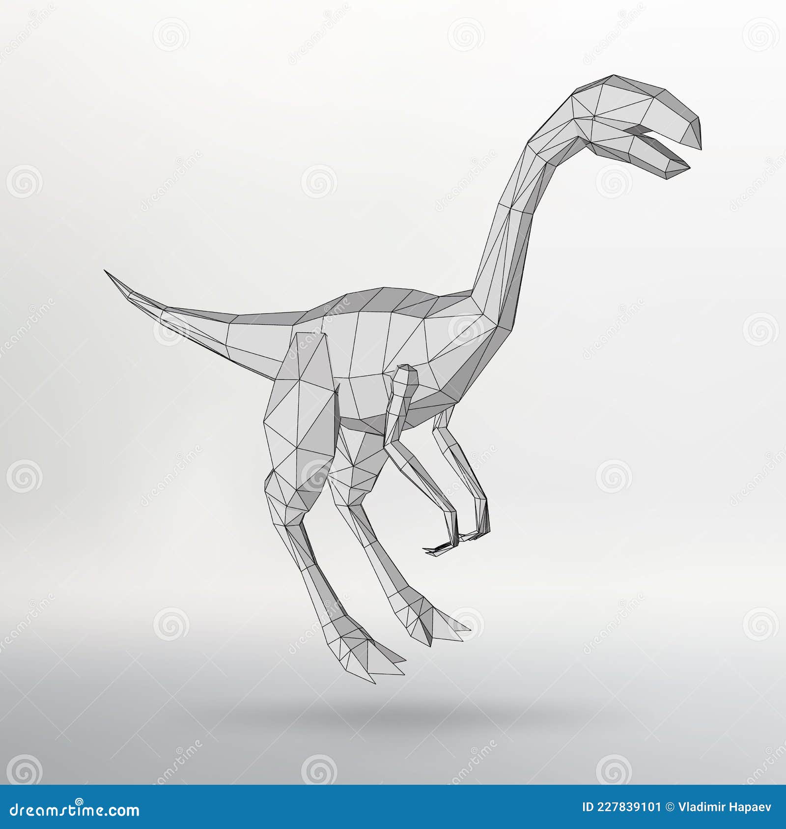 Dinosaur Polygon Triangle. the Structural Grid of Polygons. Abstract ...