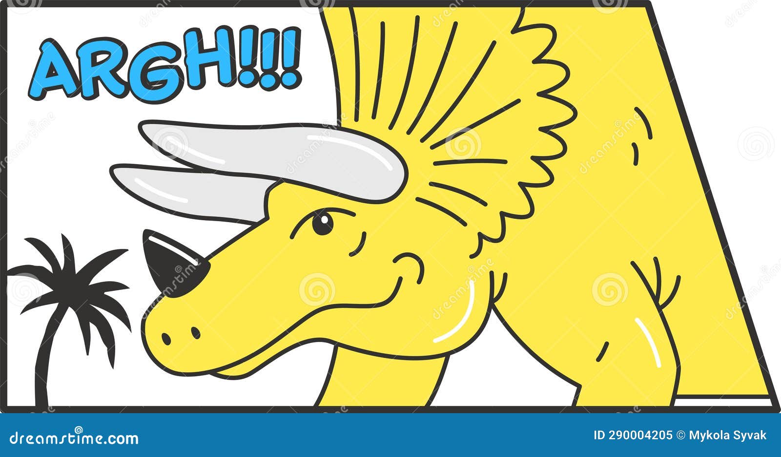 Dinosaur Pop Comic Sticker stock illustration. Illustration of design ...
