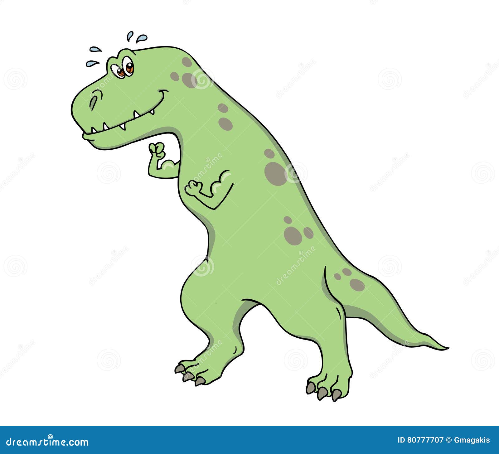 Dinosaur posing stock illustration. Illustration of point - 80777707