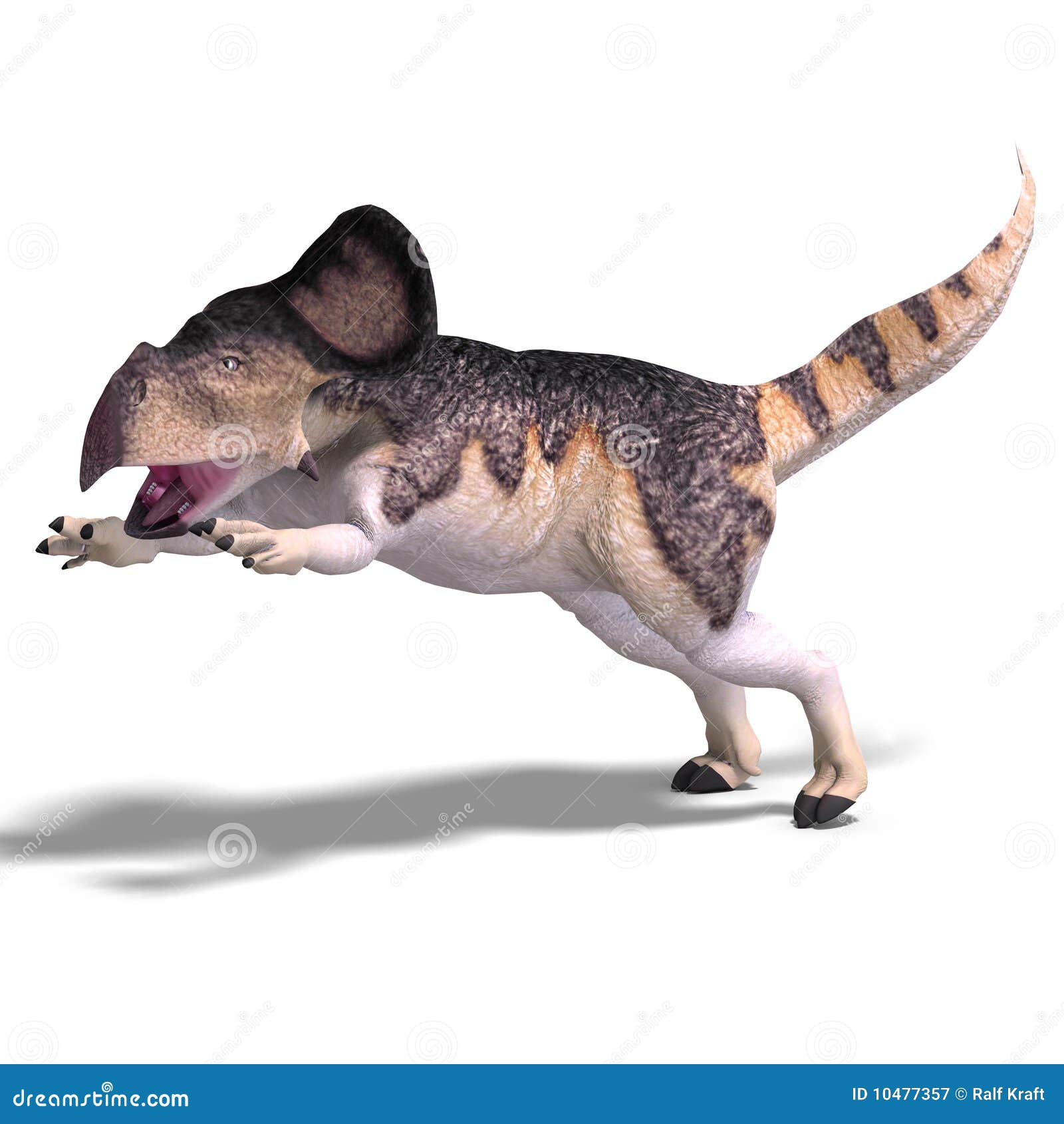 Dinosaur Protoceratops stock illustration. Illustration of generated ...