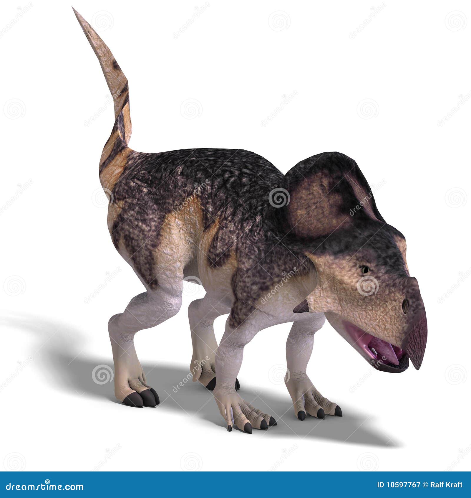 Dinosaur Protoceratops stock illustration. Illustration of affect ...