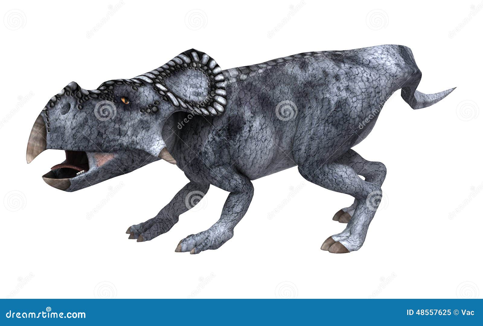 Dinosaur Protoceratops stock illustration. Illustration of ...
