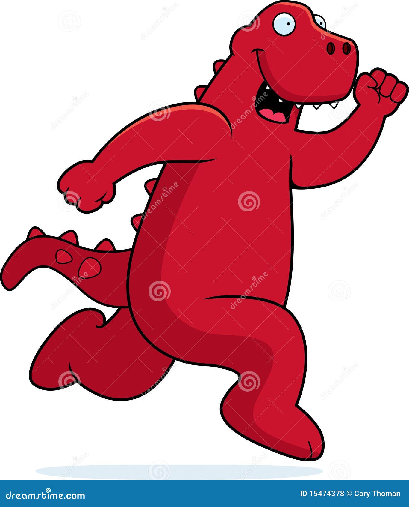 Dinosaur Running stock vector. Illustration of running - 15474378