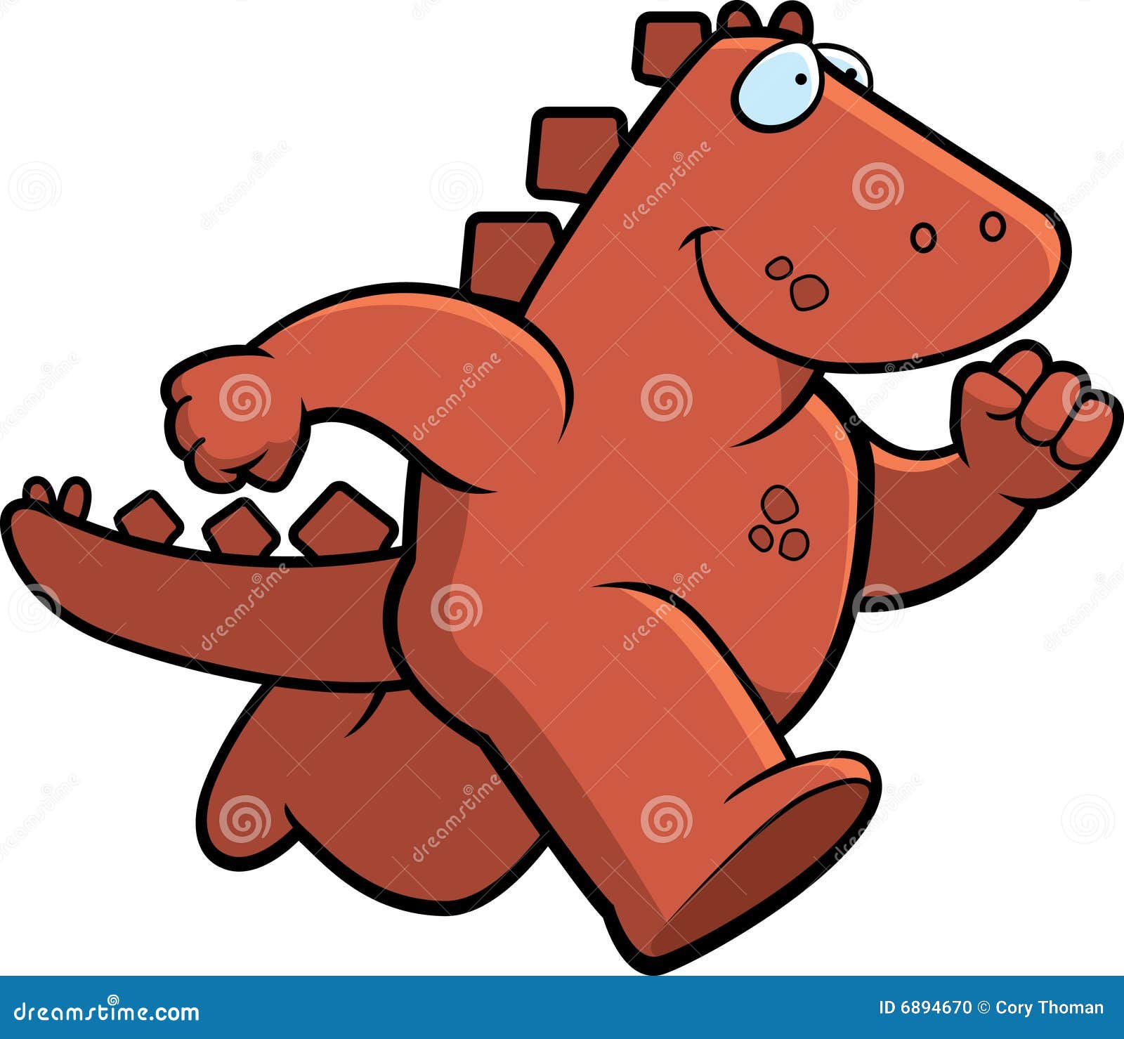 Dinosaur Running stock vector. Illustration of animal - 6894670