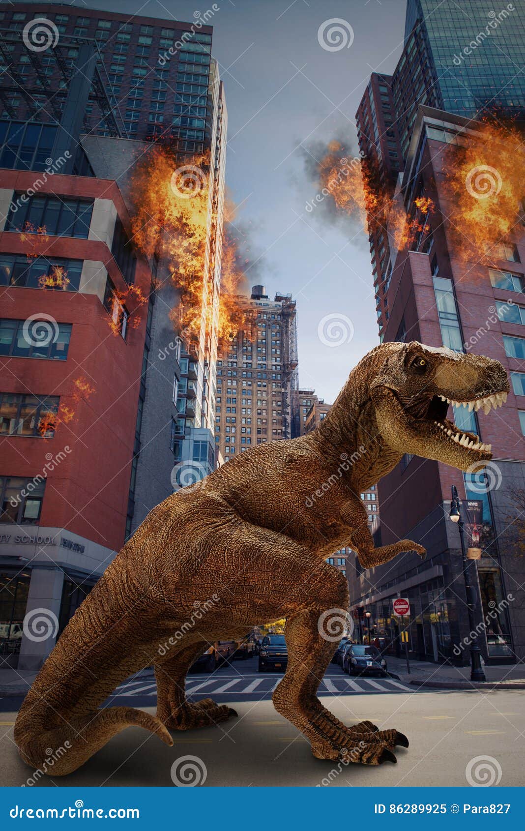 Dinosaur stock illustration. Illustration of grass, decorative - 86289925