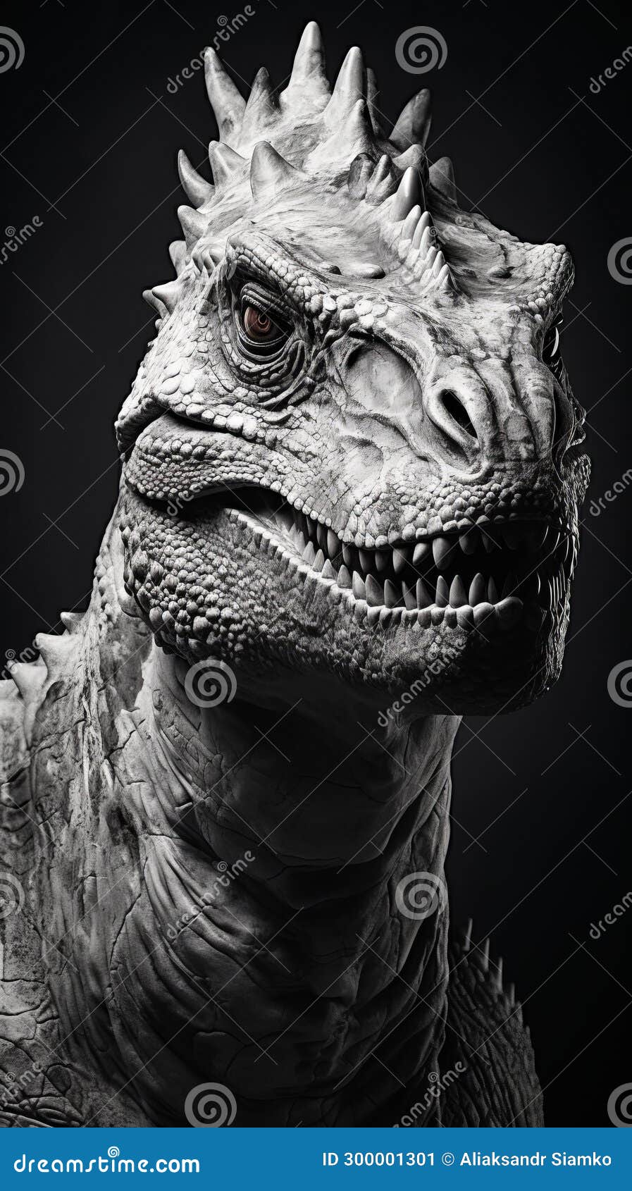 A Dinosaur with Sharp Teeth Stock Image - Image of wildlife ...