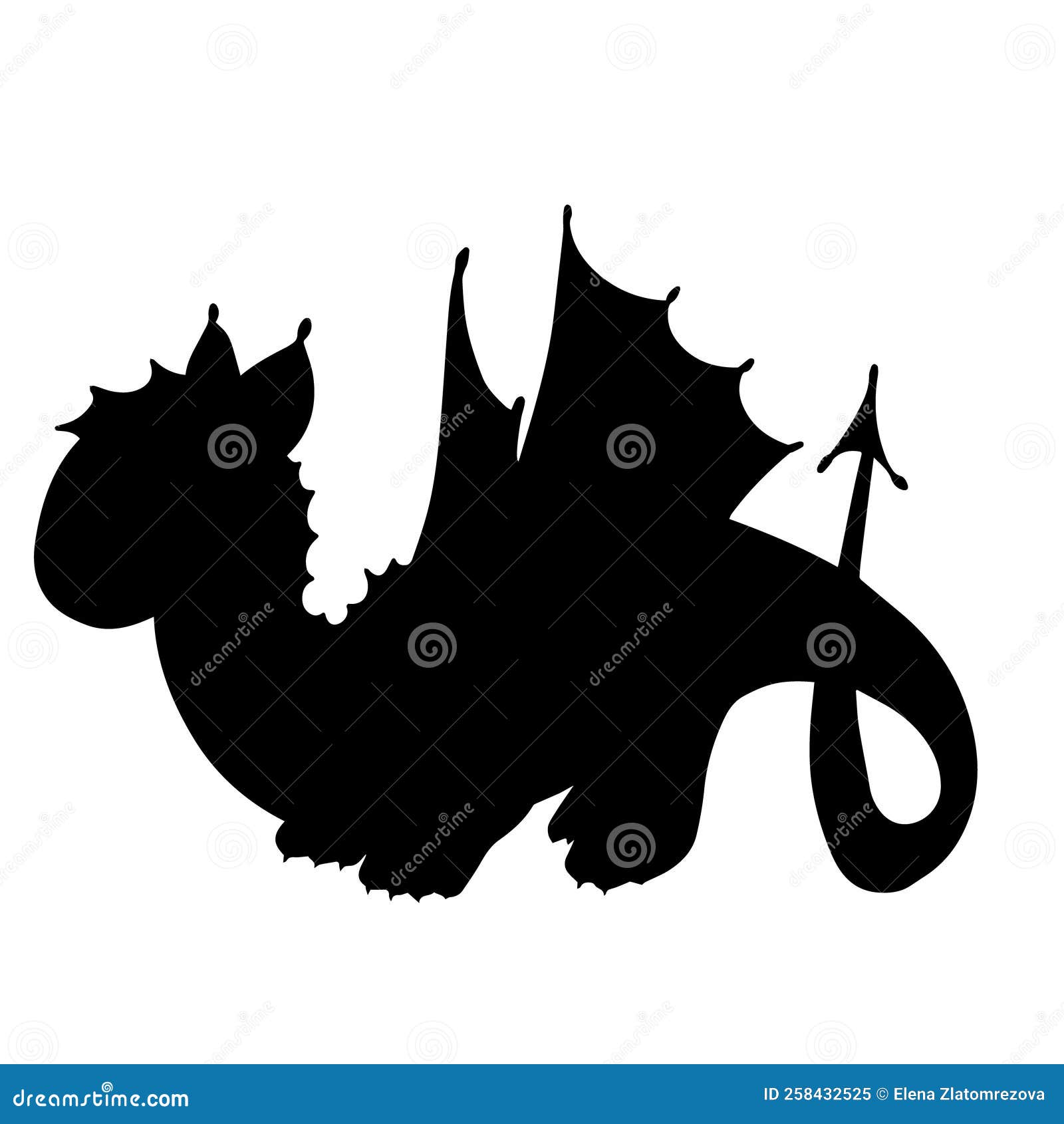 Dinosaur Silhouette Dinosaurs And Jurassic Dino Monsters Icons Stock Vector Illustration Of