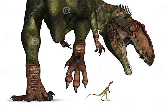 Dinosaur Size Comparison - Huge To Tiny Stock Illustration ...