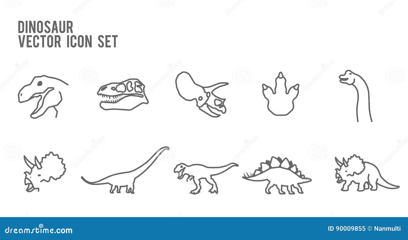 Dinosaur Skeleton Fossil Vector Icon Set Stock Vector - Illustration of ... Dinosaur Skeleton Fossil Vector Icon Set Stock Vector - Illustration of ...
