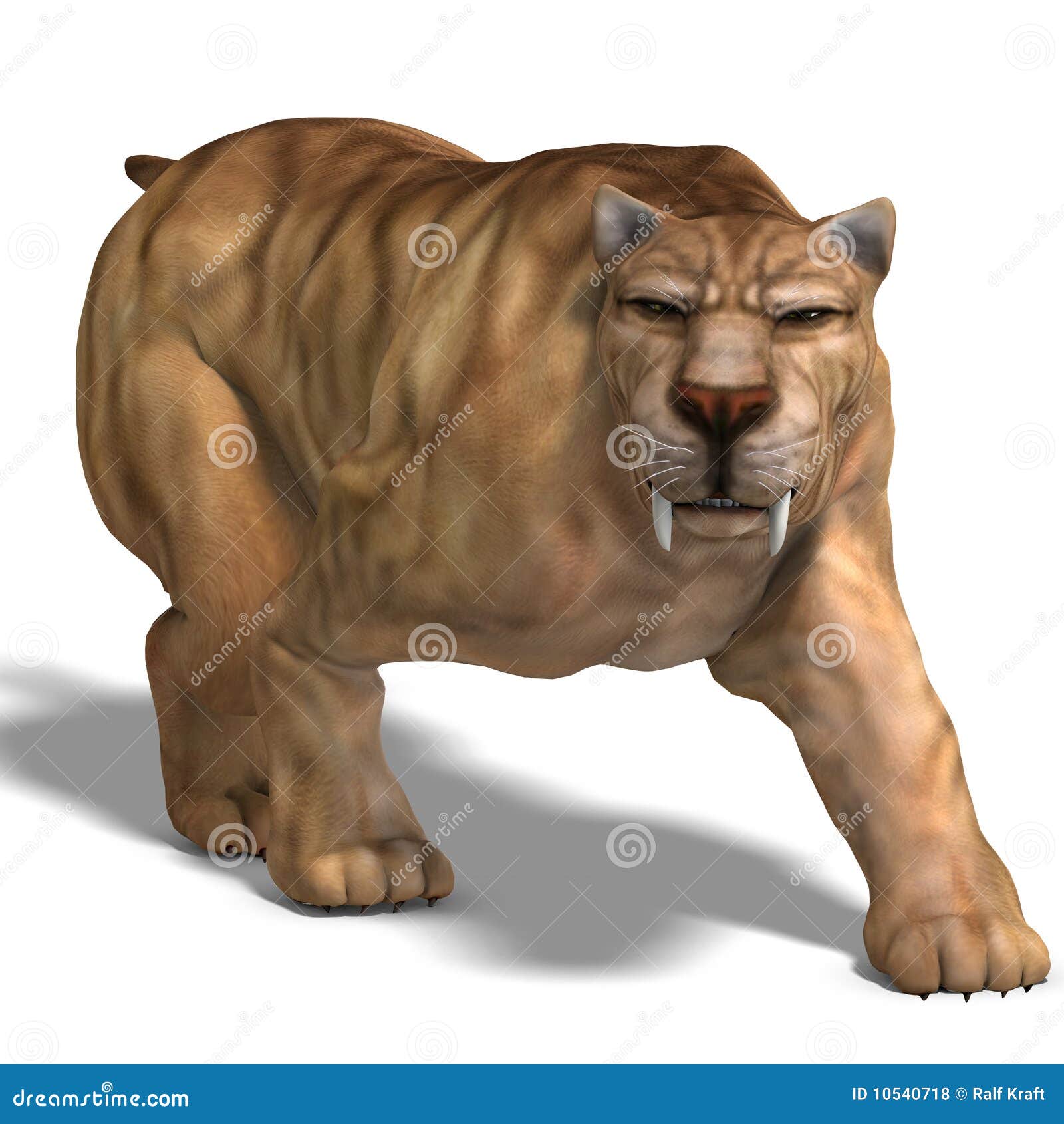 Dinosaur Smilodon Stock Photography | CartoonDealer.com #10540718