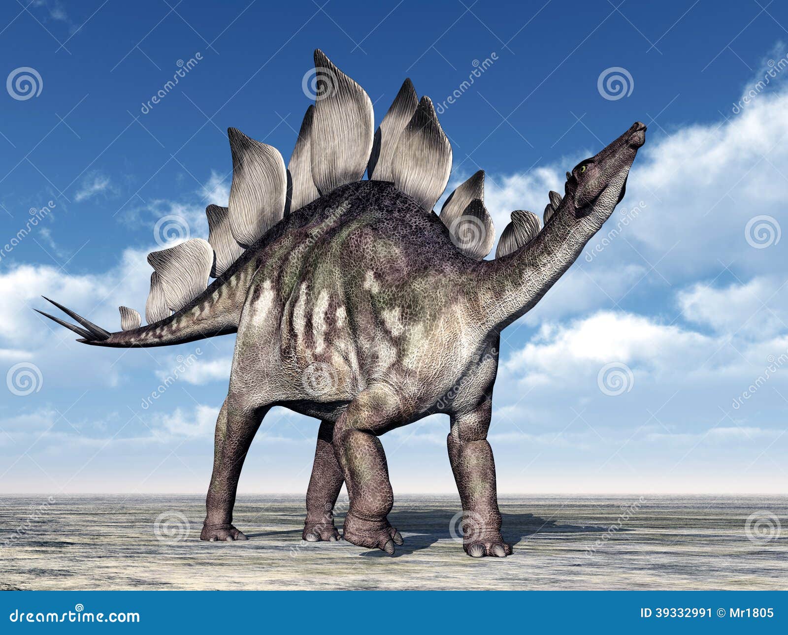 Dinosaur Stegosaurus stock illustration. Illustration of grand - 39332991