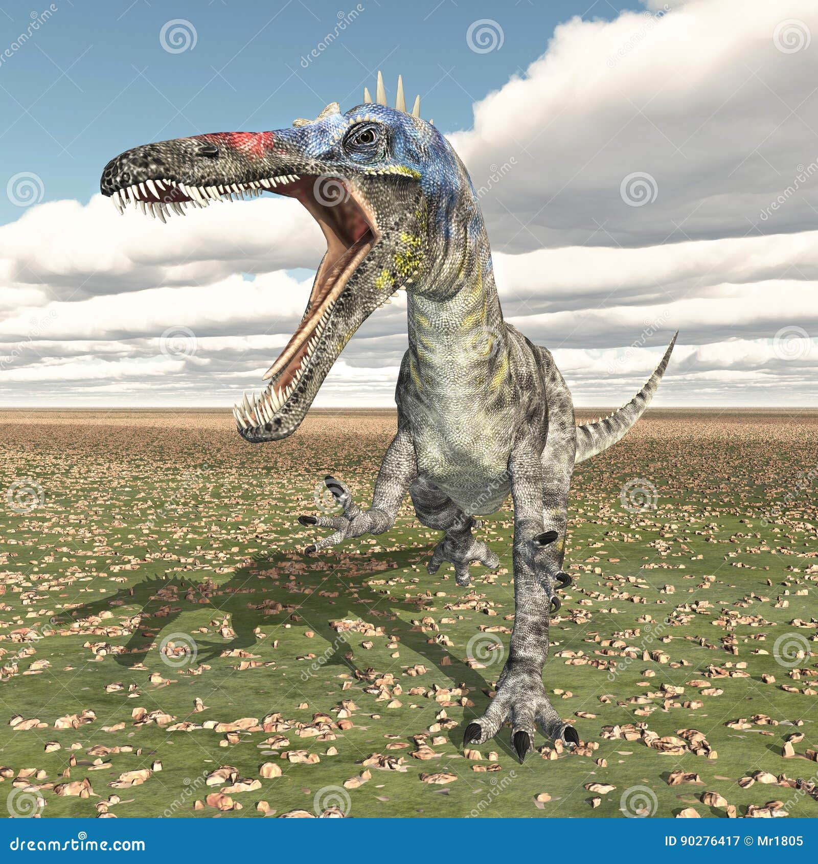Dinosaur Suchomimus stock illustration. Illustration of colossal - 90276417