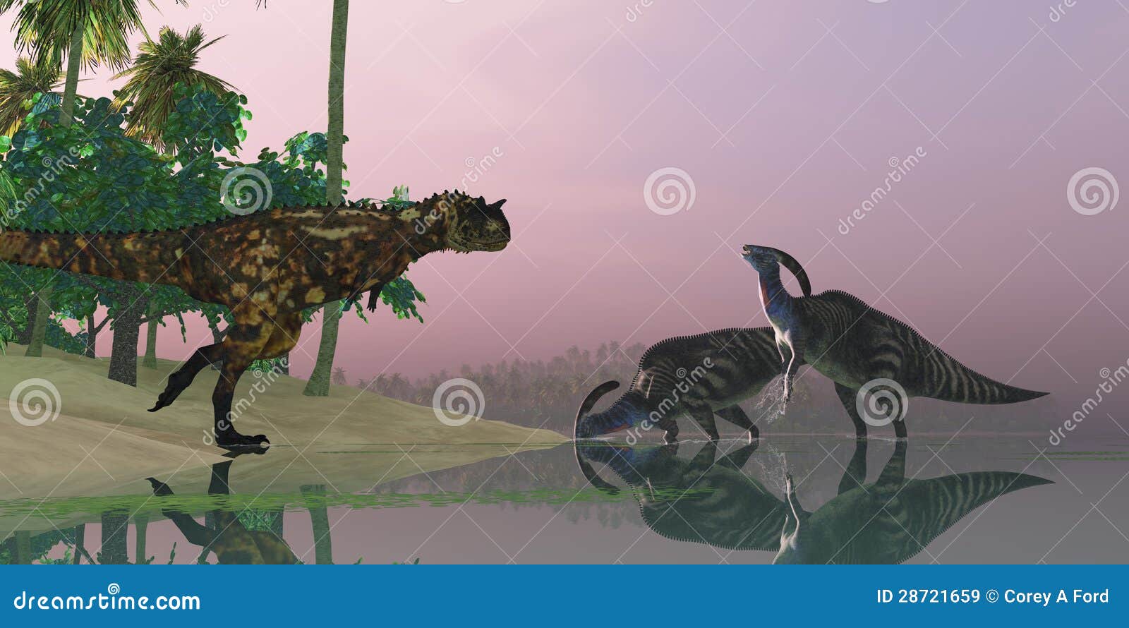 Cretaceous Swamp Royalty-Free Stock Photography | CartoonDealer.com ...