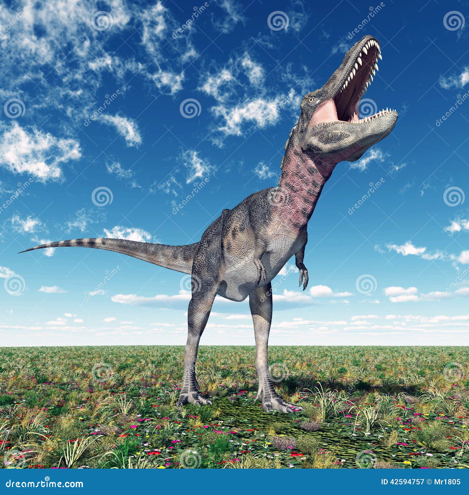 Dinosaur Tarbosaurus stock illustration. Illustration of extinct - 42594757
