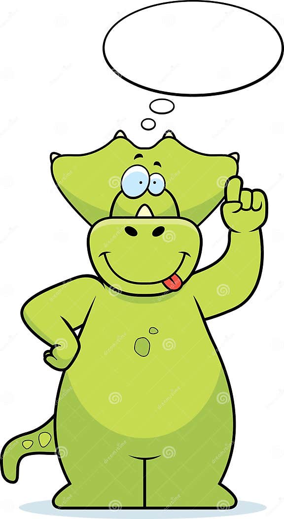 Dinosaur Thinking stock vector. Illustration of word - 13043944