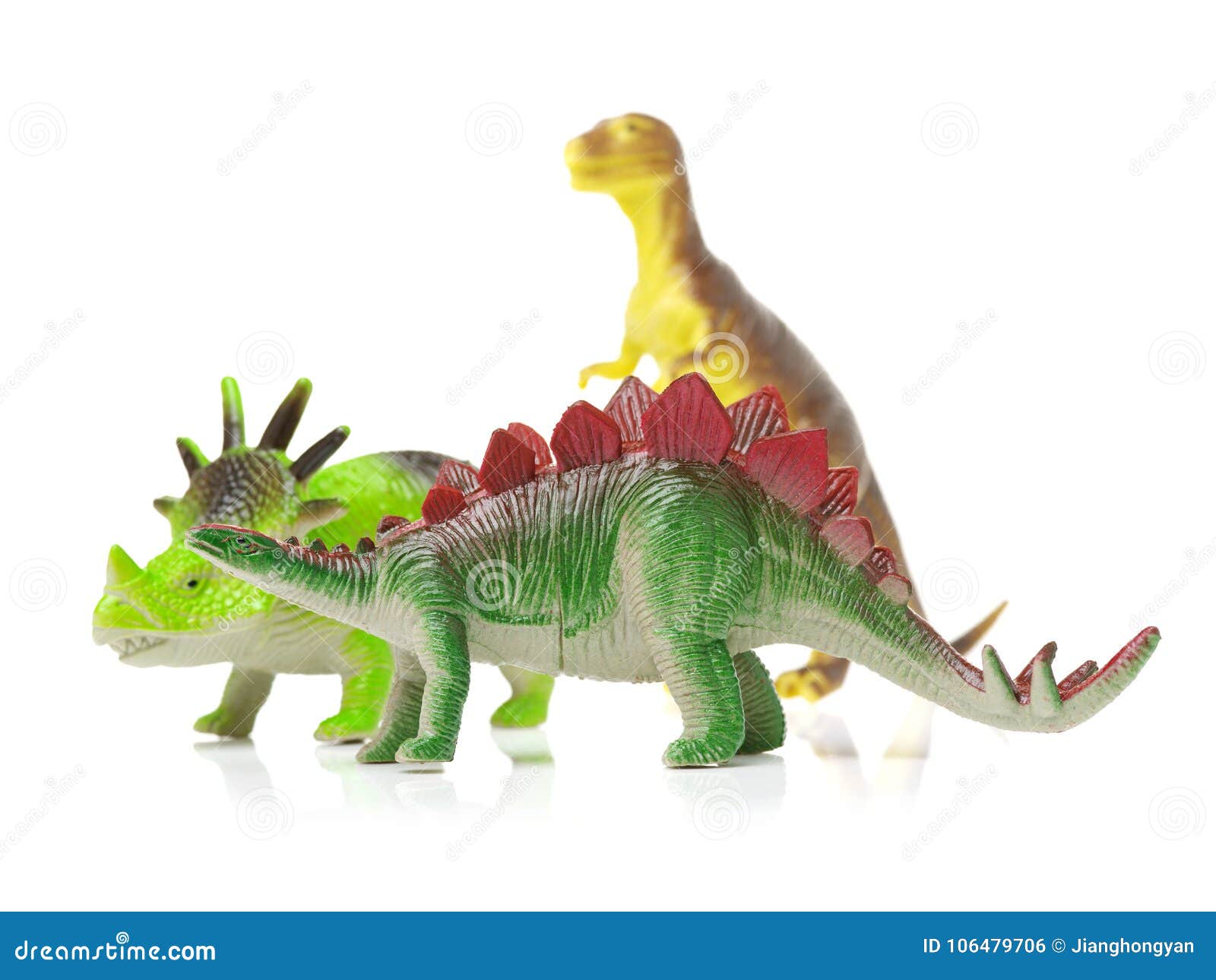 Dinosaur Toy Plastic Figures Stock Photo - Image of primitive, model ...