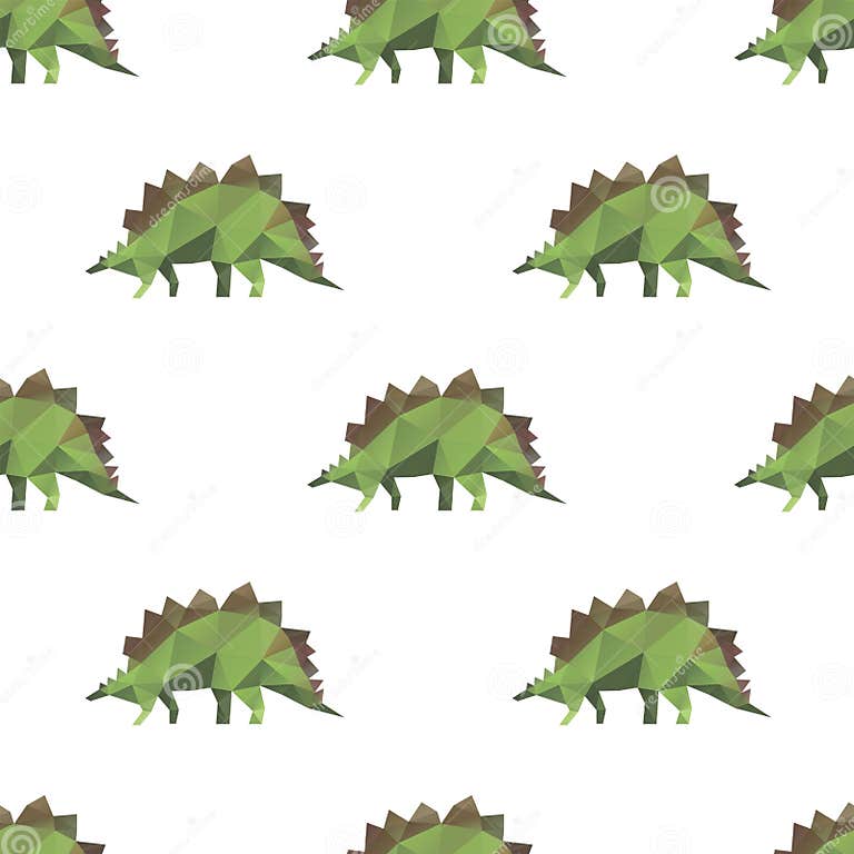 Dinosaur Triangle Shape Seamless Pattern Backgrounds. Wrapping Paper ...