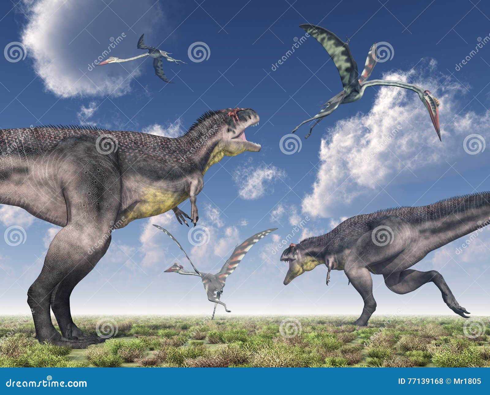 Tyrannotitan Dinosaur On White Stock Photography | CartoonDealer.com ...