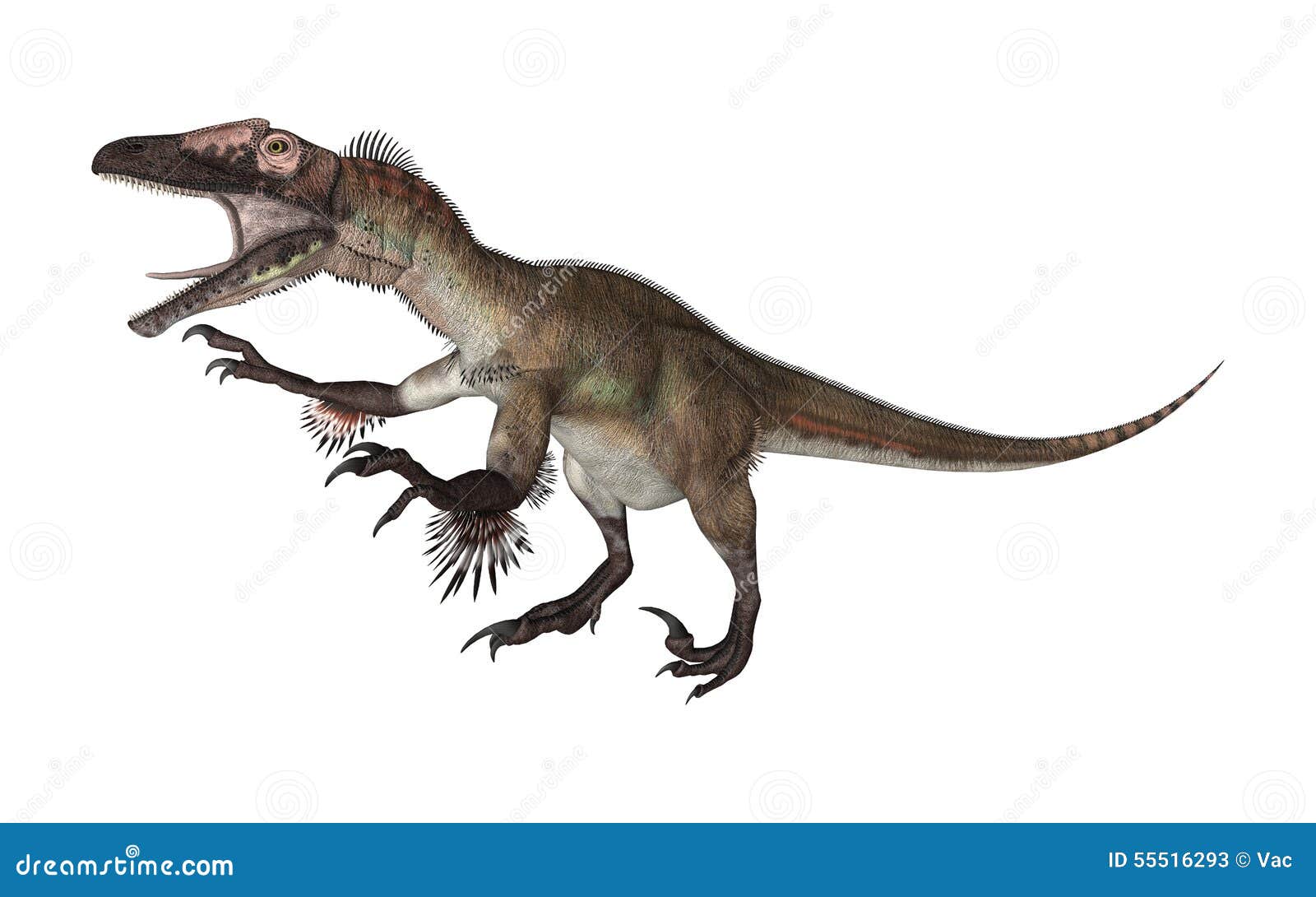 Dinosaur Utahraptor Cartoon Background Seamless Wallpaper Vector ...