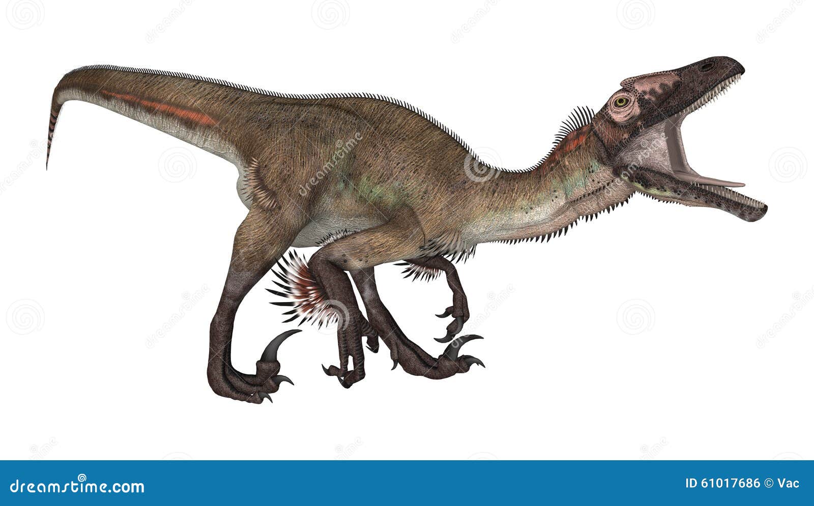 Dinosaur Utahraptor Cartoon Background Seamless Wallpaper Vector ...