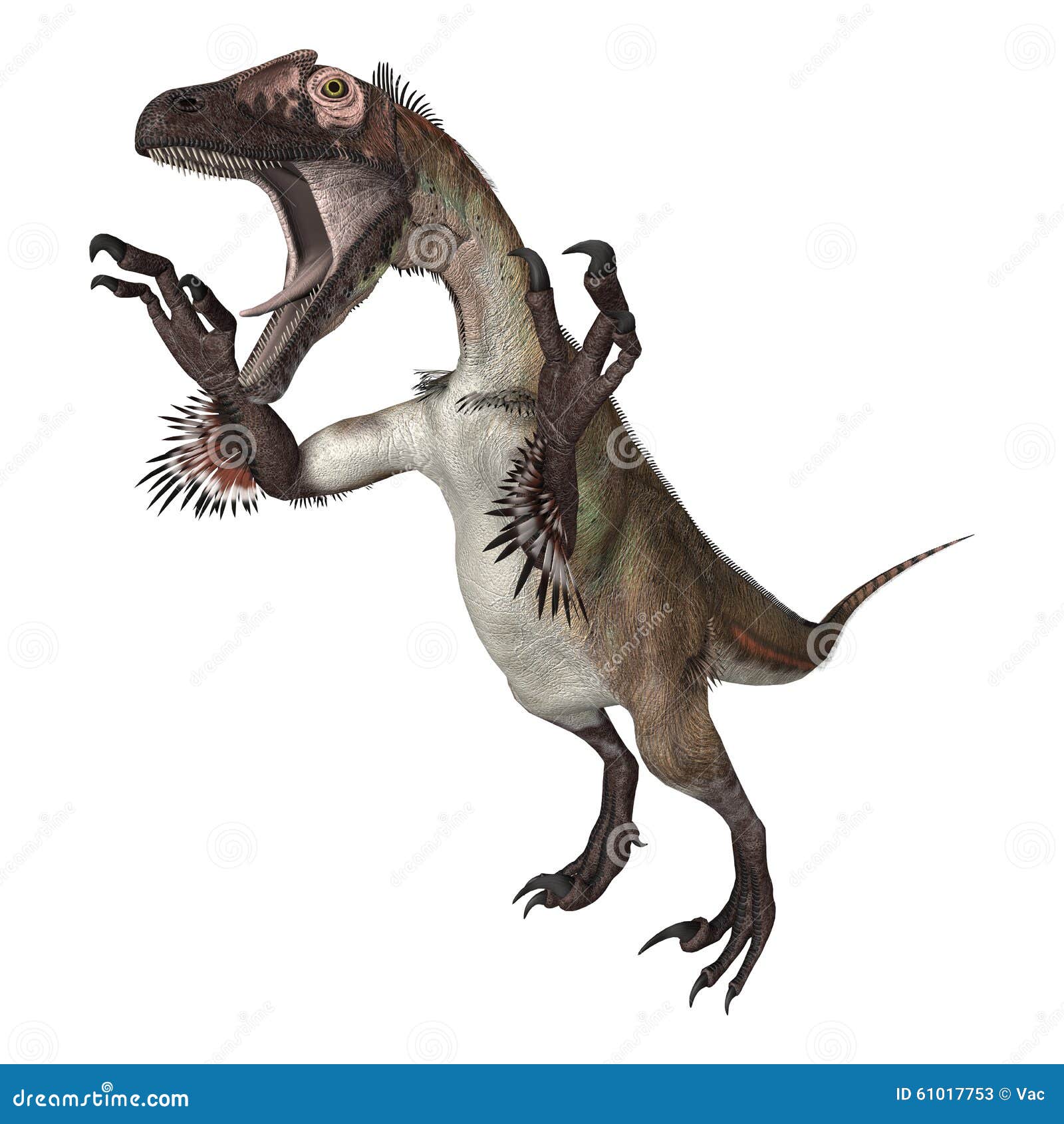 Dinosaur Utahraptor Cartoon Background Seamless Wallpaper Vector ...