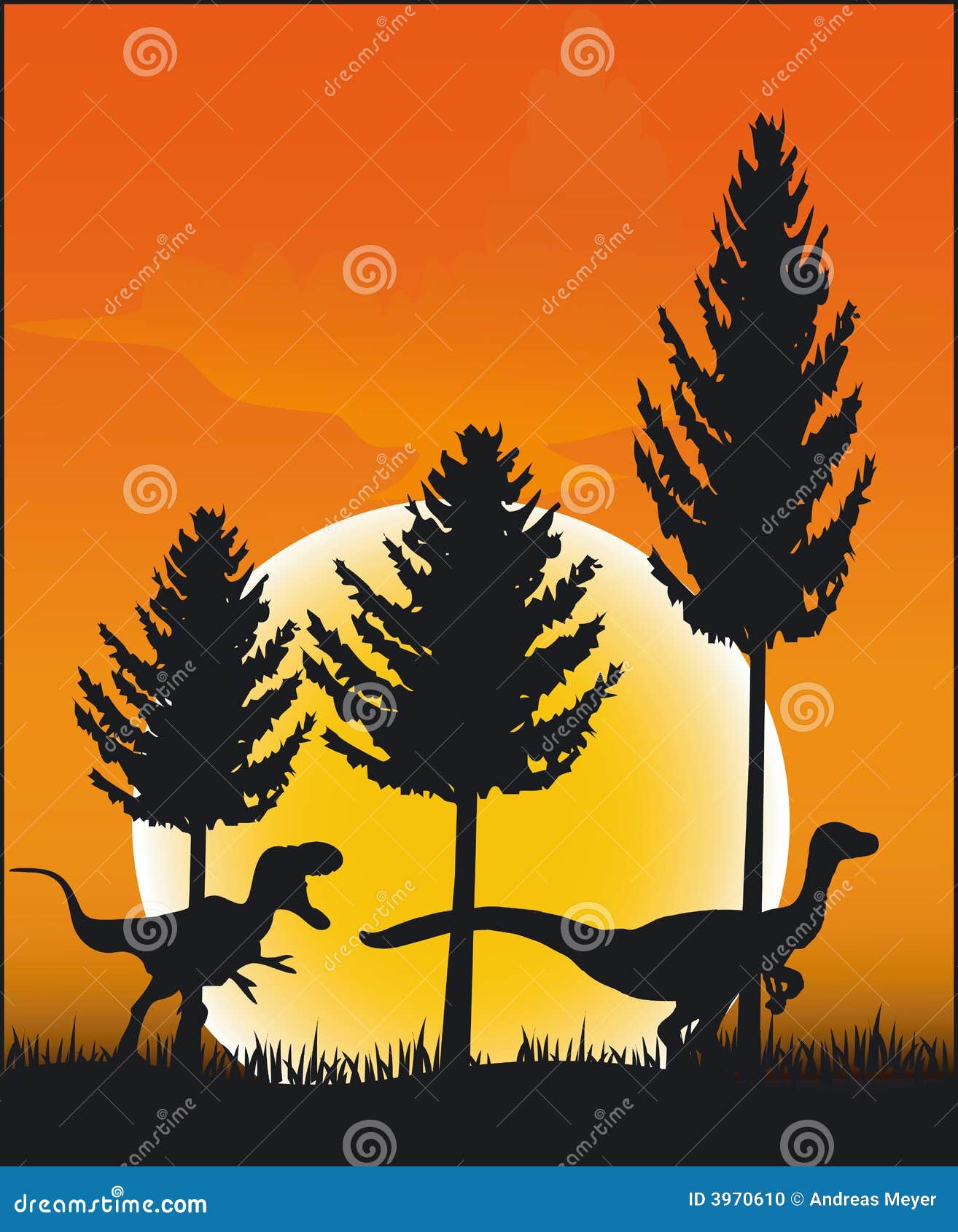 Dinosaur - Vector stock vector. Illustration of creature - 3970610