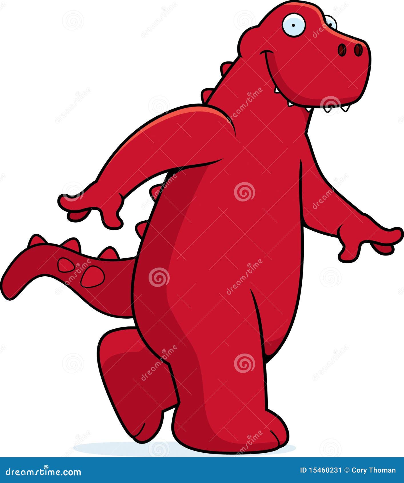 Dinosaur Walking stock vector. Illustration of dinosaur - 15460231