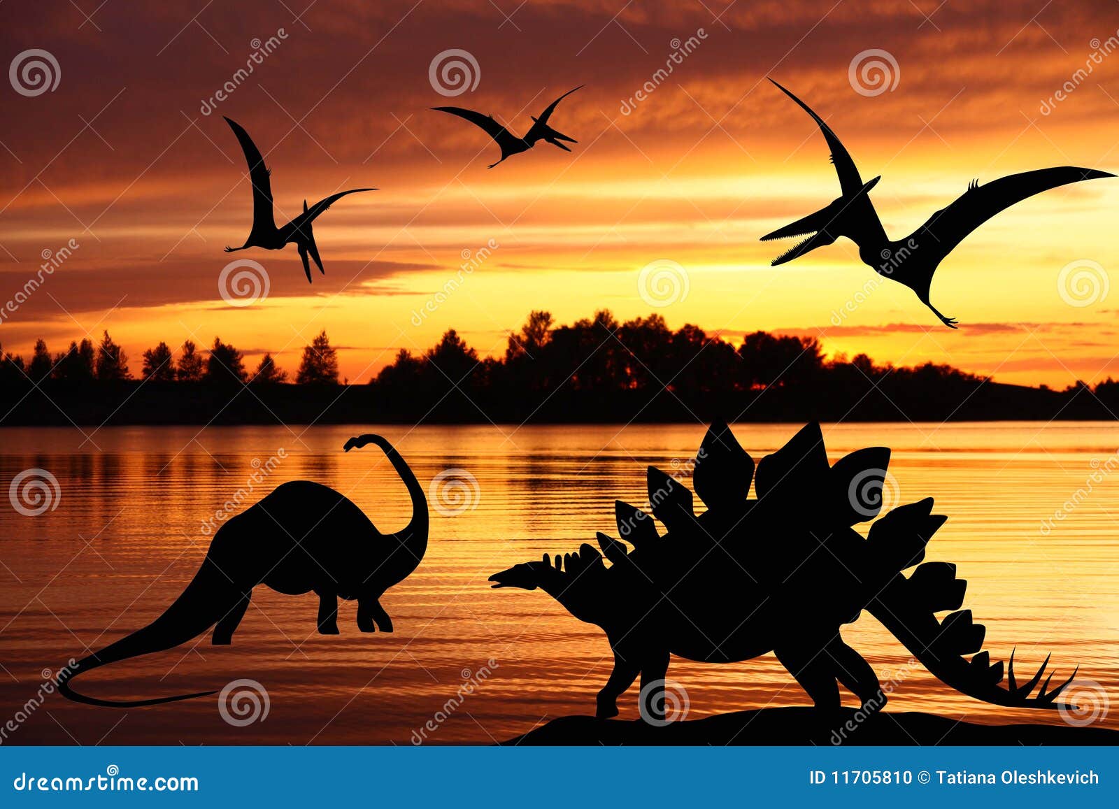 Dinosaur World, Adventure Park Poster, Card, Background, Prehistoric ...