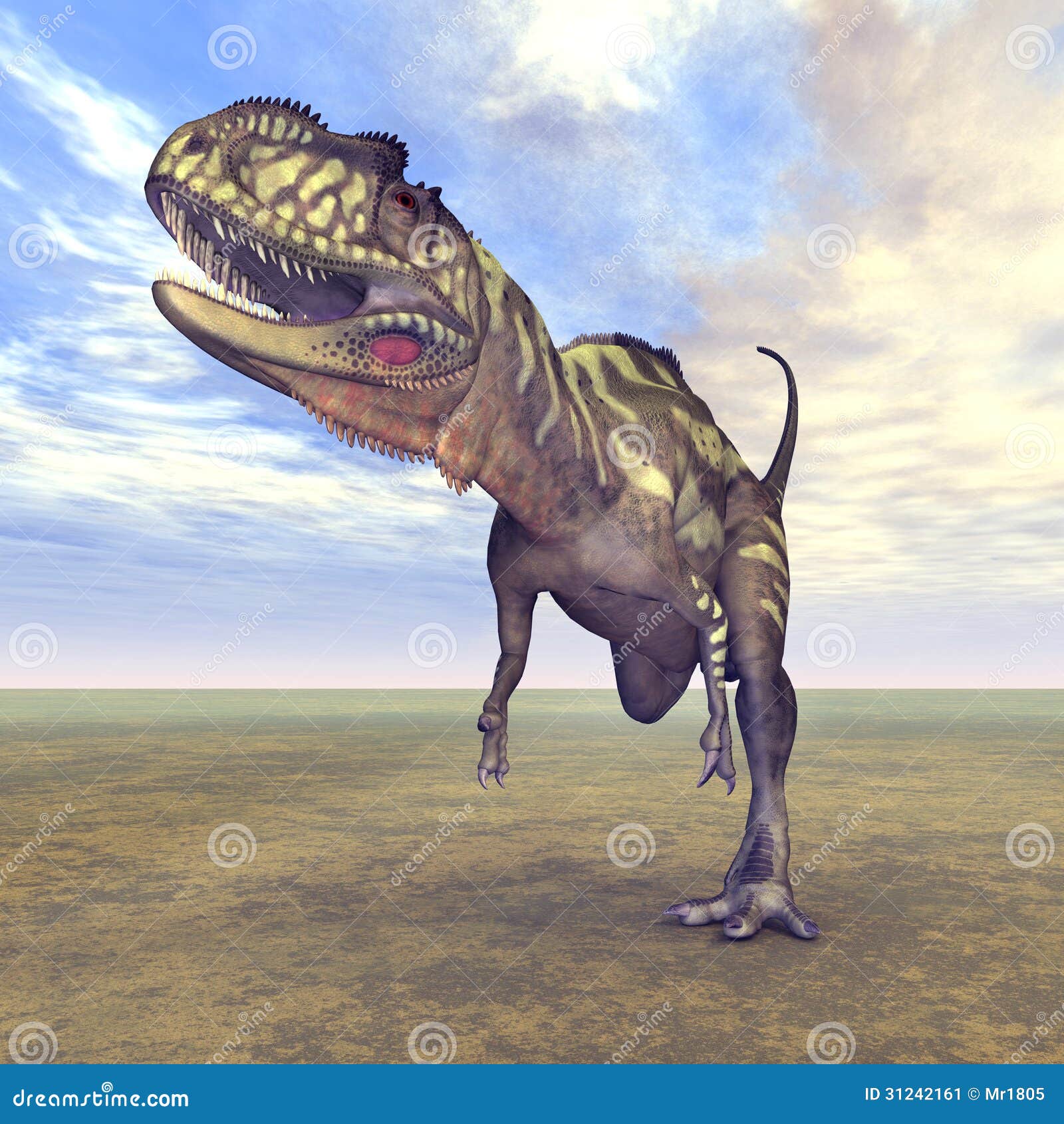 Dinosaur Yangchuanosaurus stock illustration. Illustration of species ...