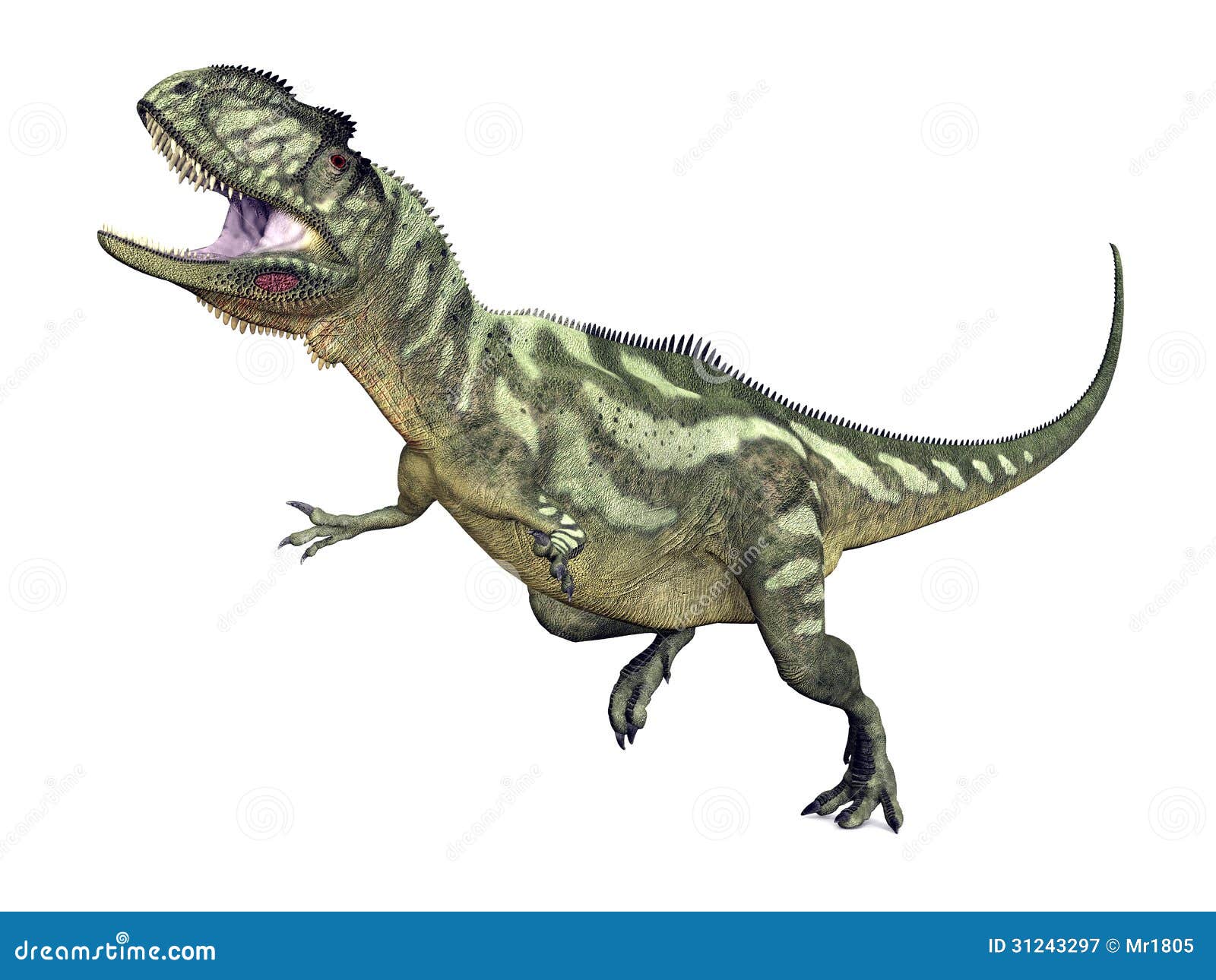Dinosaur Yangchuanosaurus stock illustration. Illustration of died ...