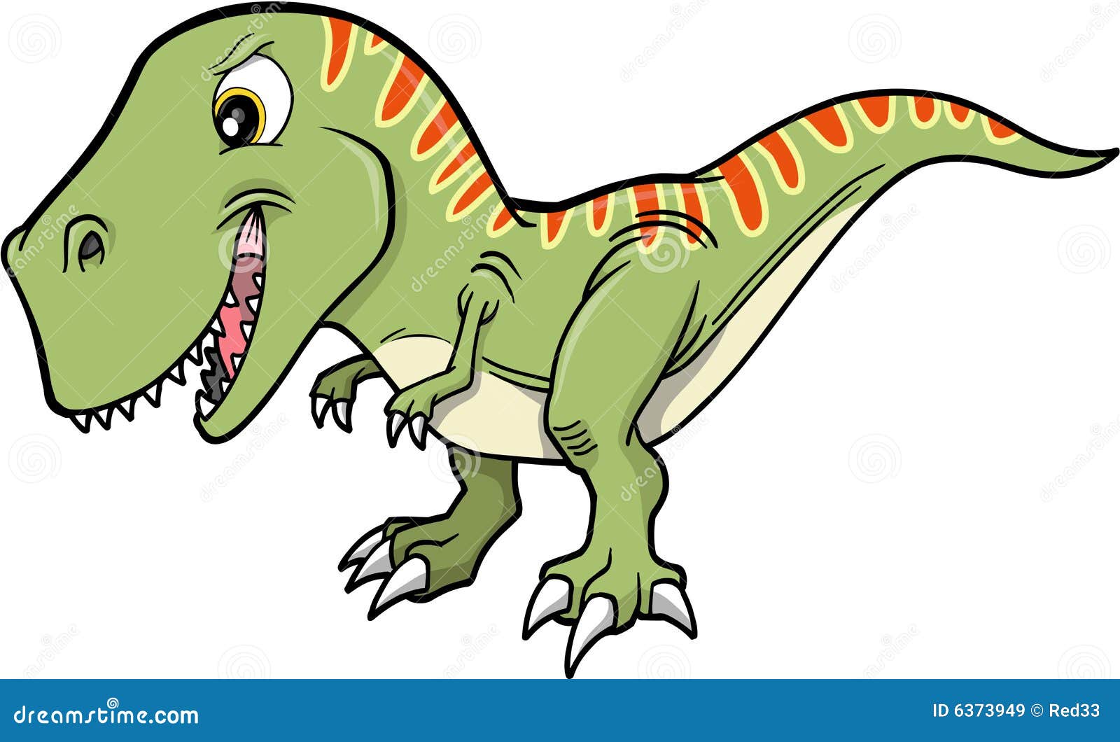 Dinosaurio de T-Rex ilustración del vector. Ilustración de salvaje ...