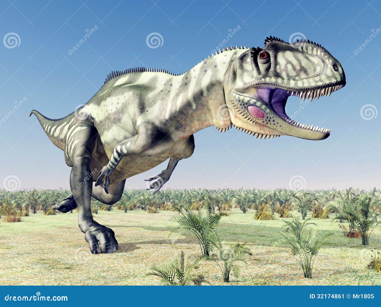 Dinosaurio Yangchuanosaurus Stock de ilustración - Ilustración de ...