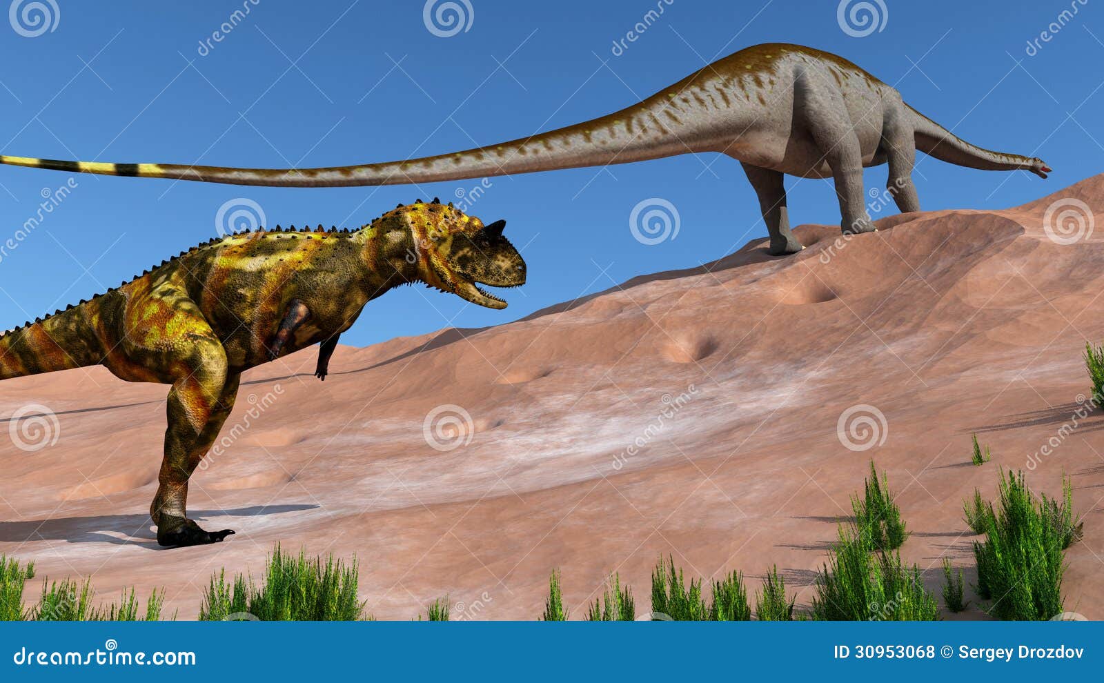 Dinosauro predatore fotografia stock. Immagine di animali - 30953068