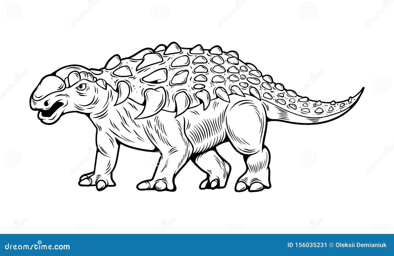 Ankylosaurus Drawing