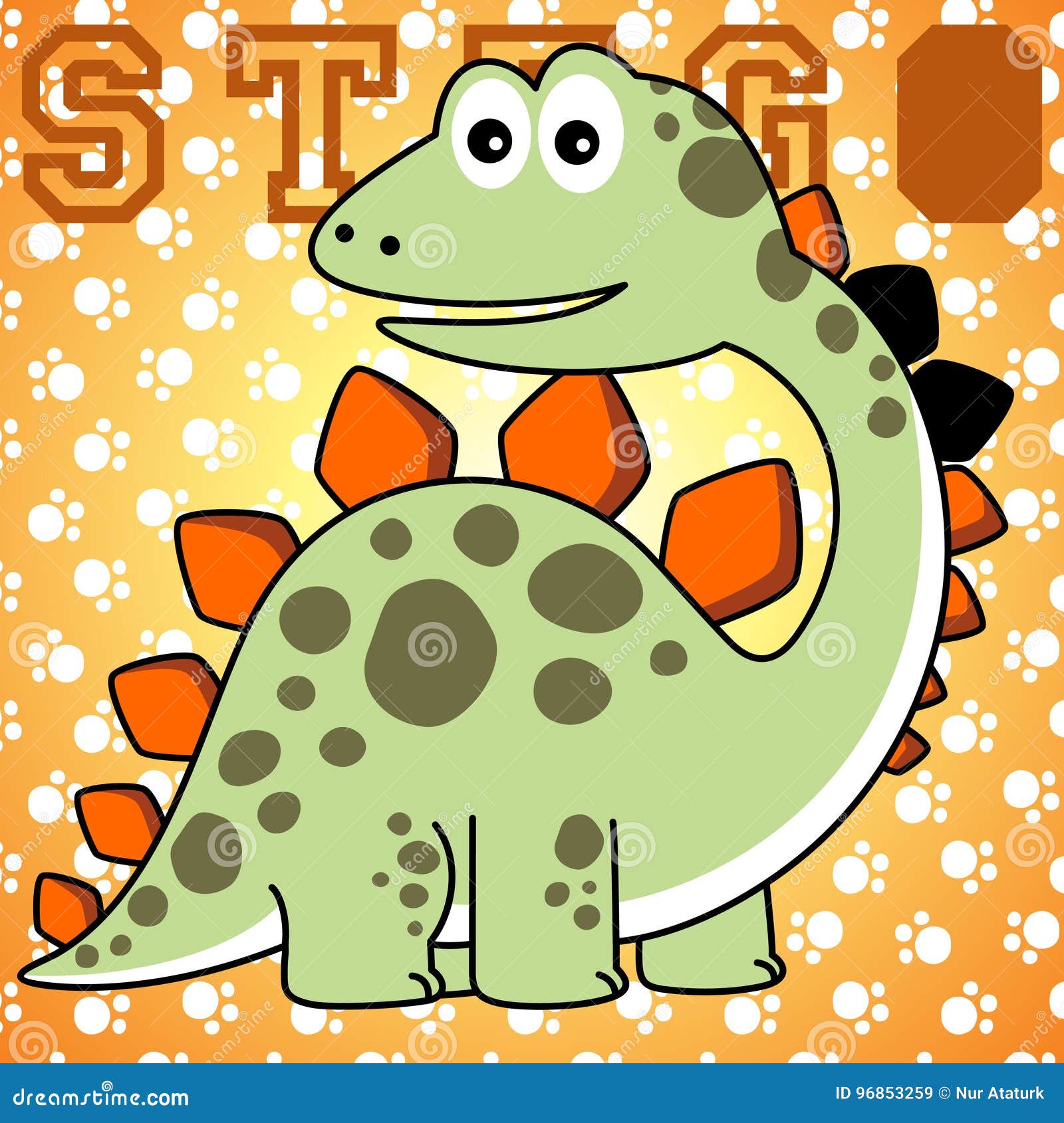 Dinosaurs cartoon stock vector. Illustration of character - 96853259
