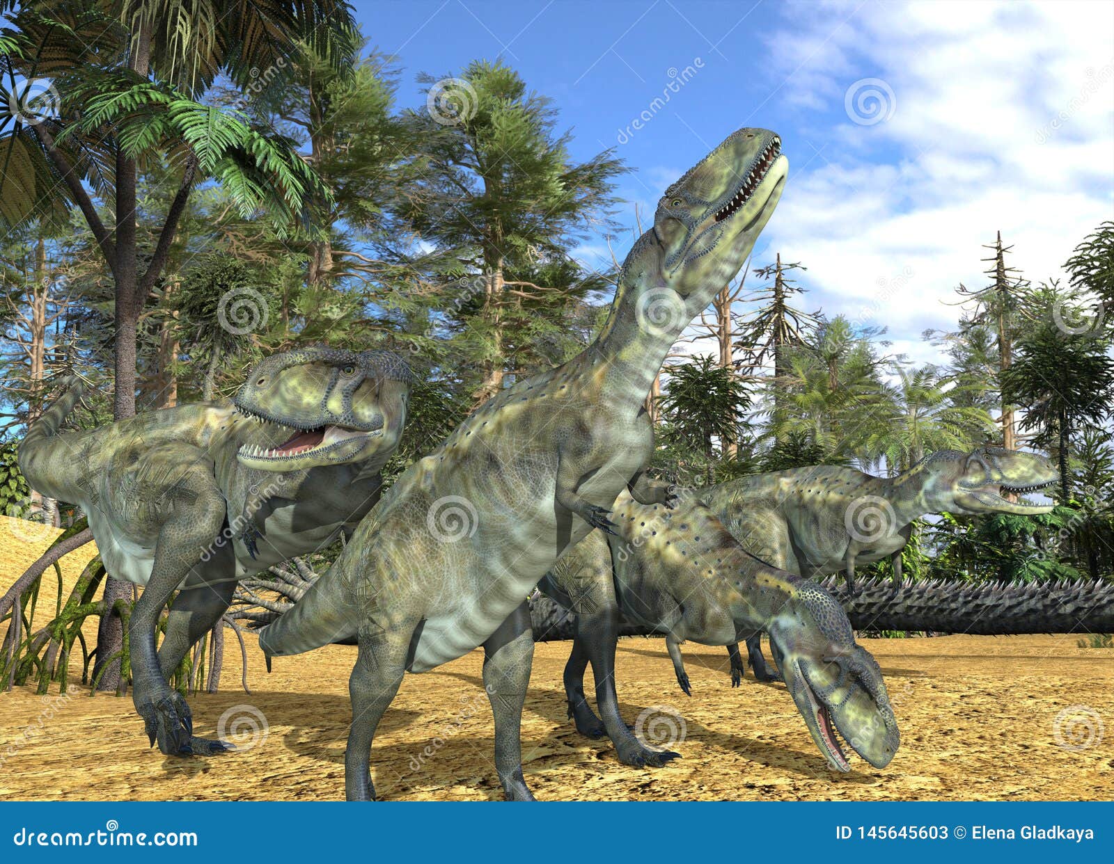Abelisaurus Dinosaurs Royalty-Free Stock Image | CartoonDealer.com ...