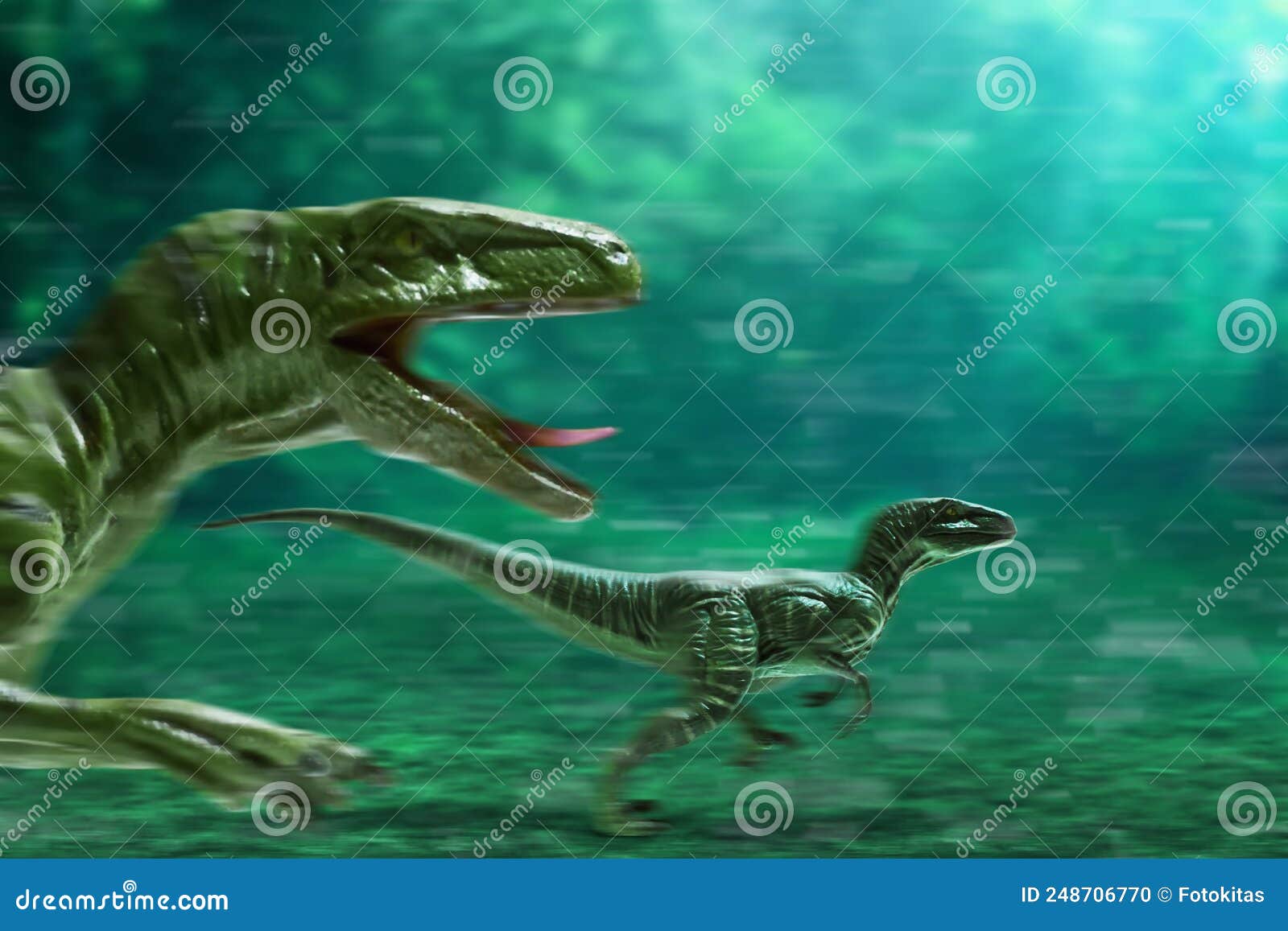 Dinosaurs 3d Render, Tyrannosaurus Rex In The Jungle Royalty-Free Stock ...