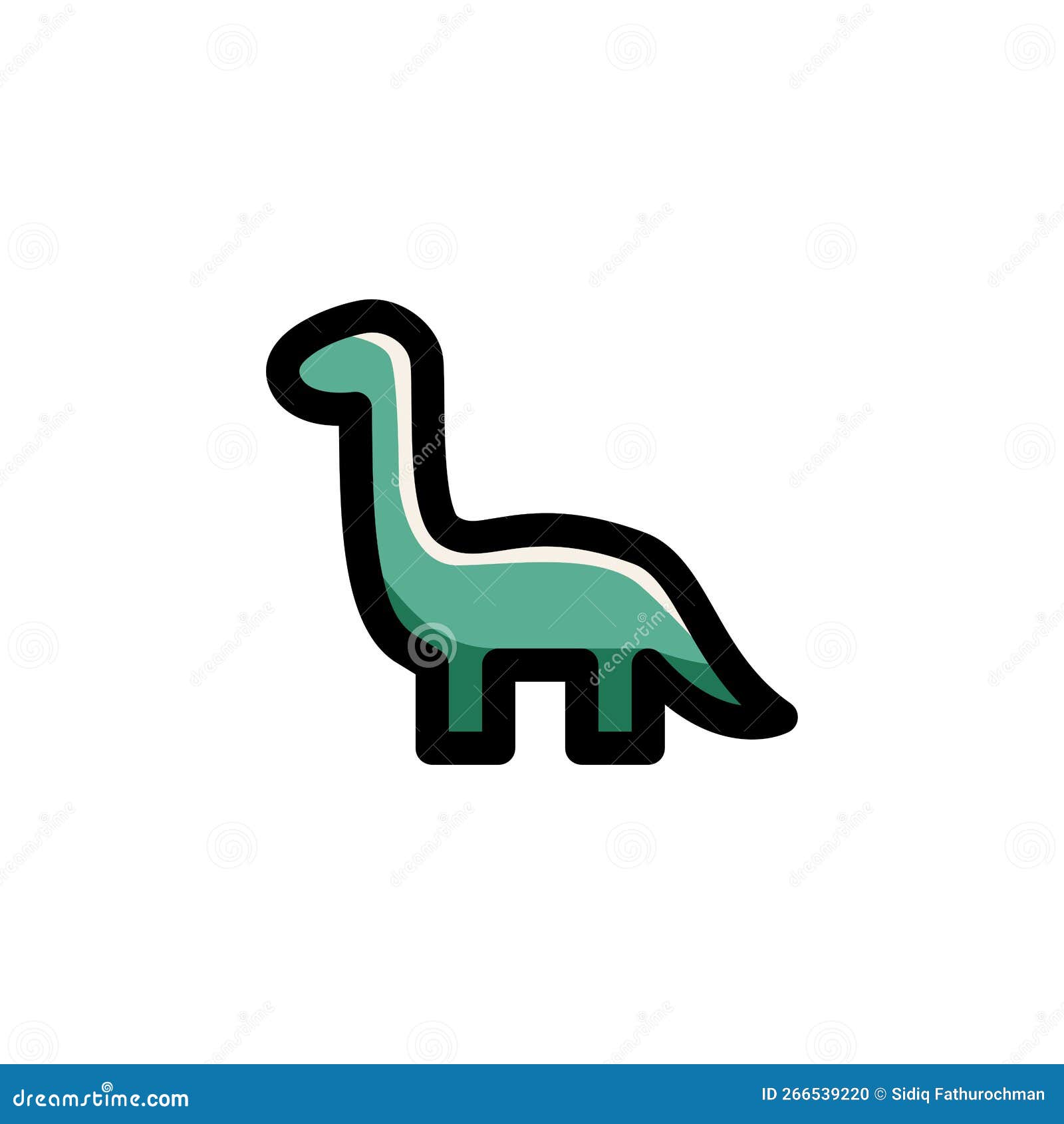 Dinosaurs Icon stock vector. Illustration of creature - 266539220