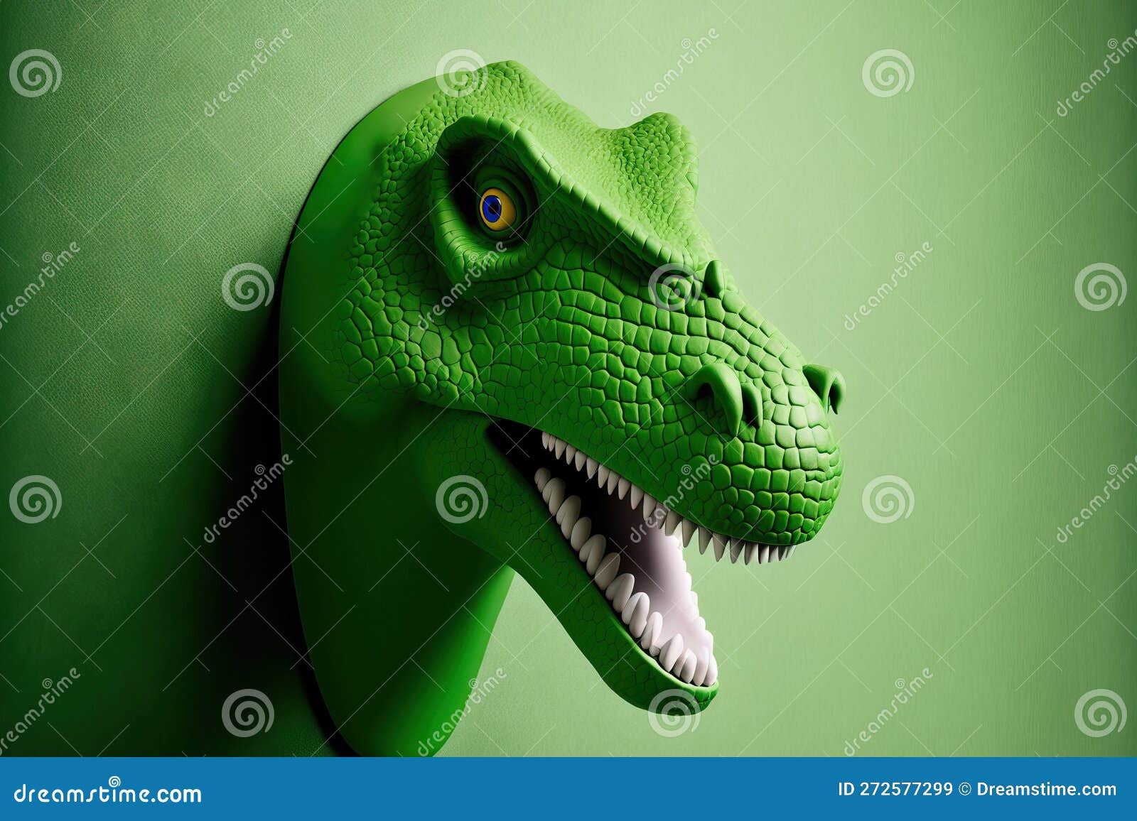The dinosaurs head stock illustration. Illustration of dinosaur - 272577299