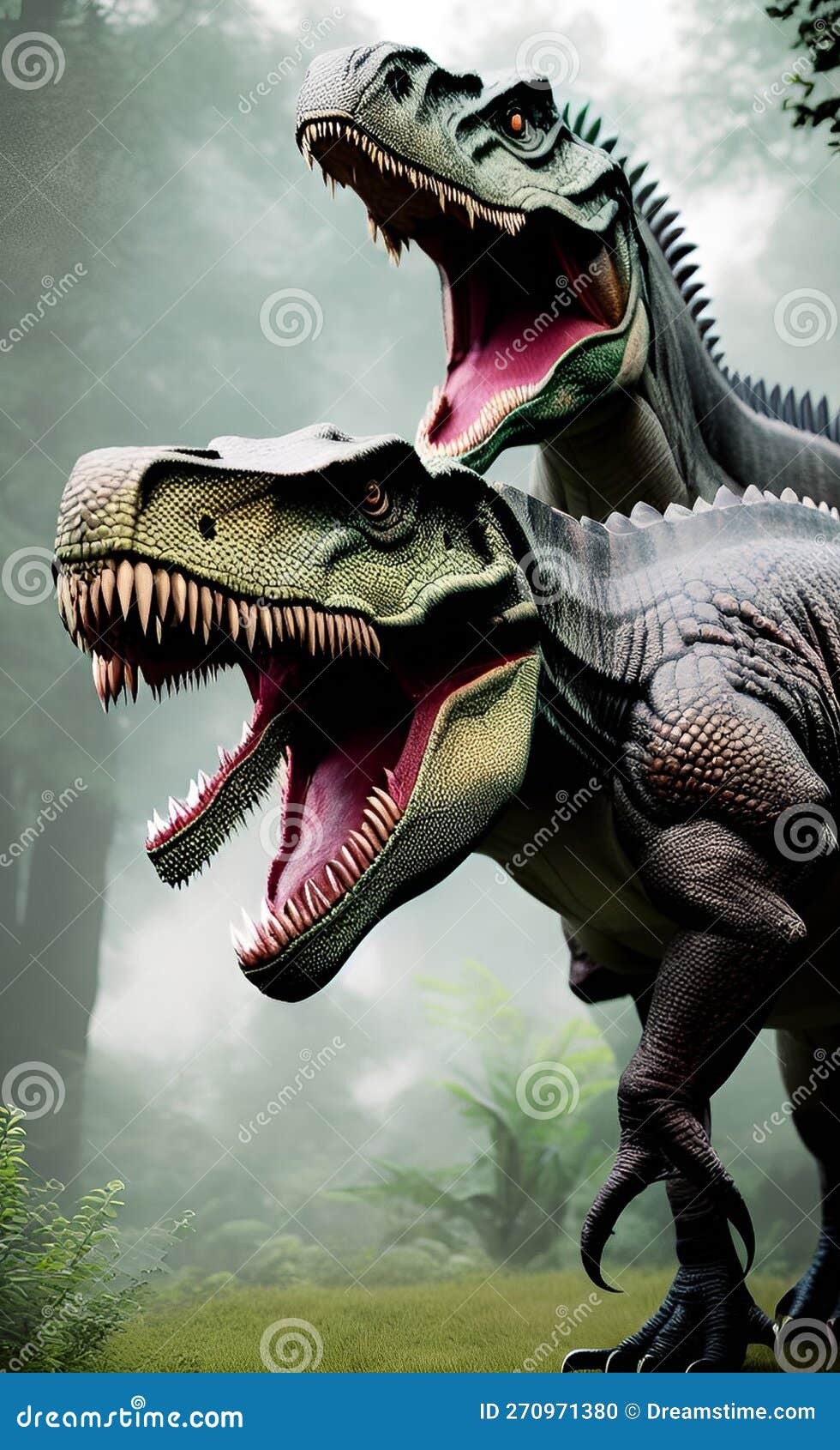 Dinosaurs Illustration Artificial Intelligence Artwork Stock ...
