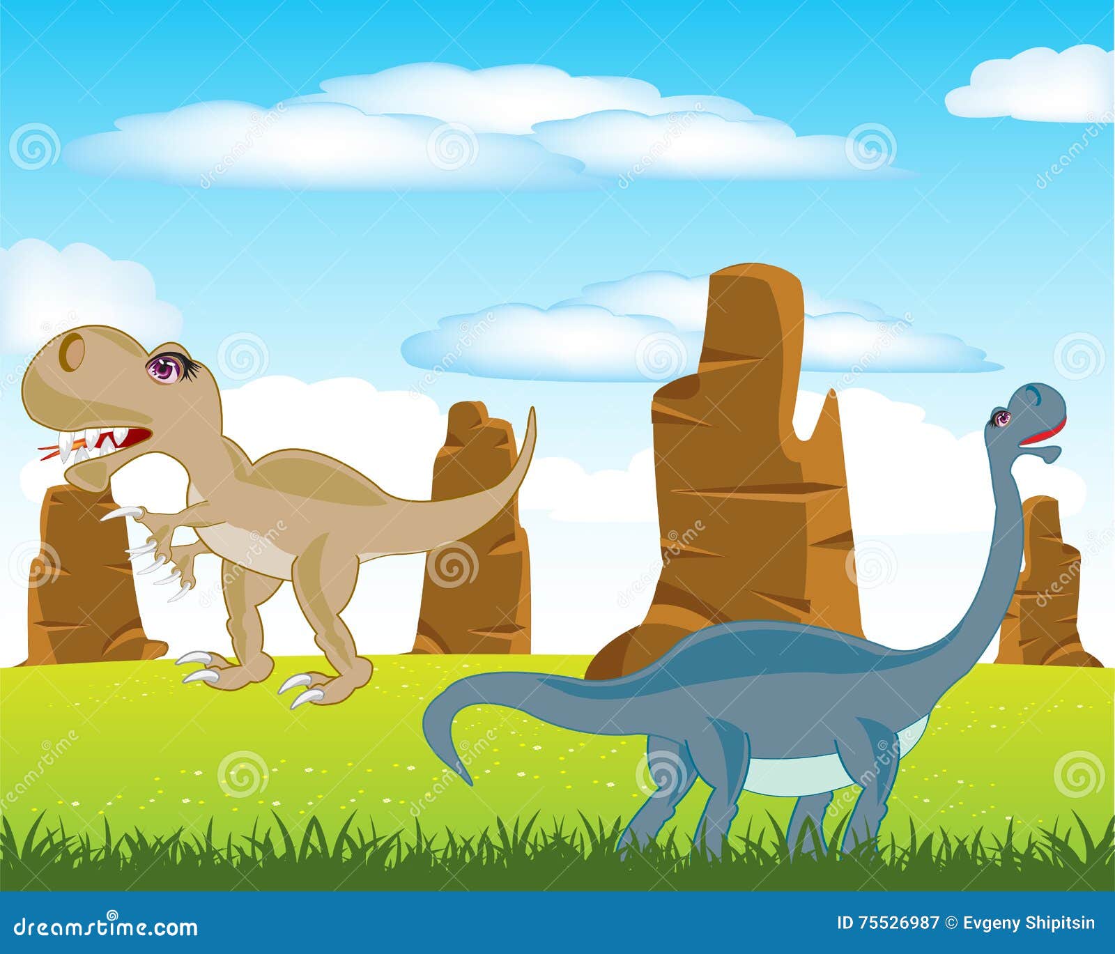 Ravenous Prehistorical Dinosaur Stock Photography | CartoonDealer.com ...