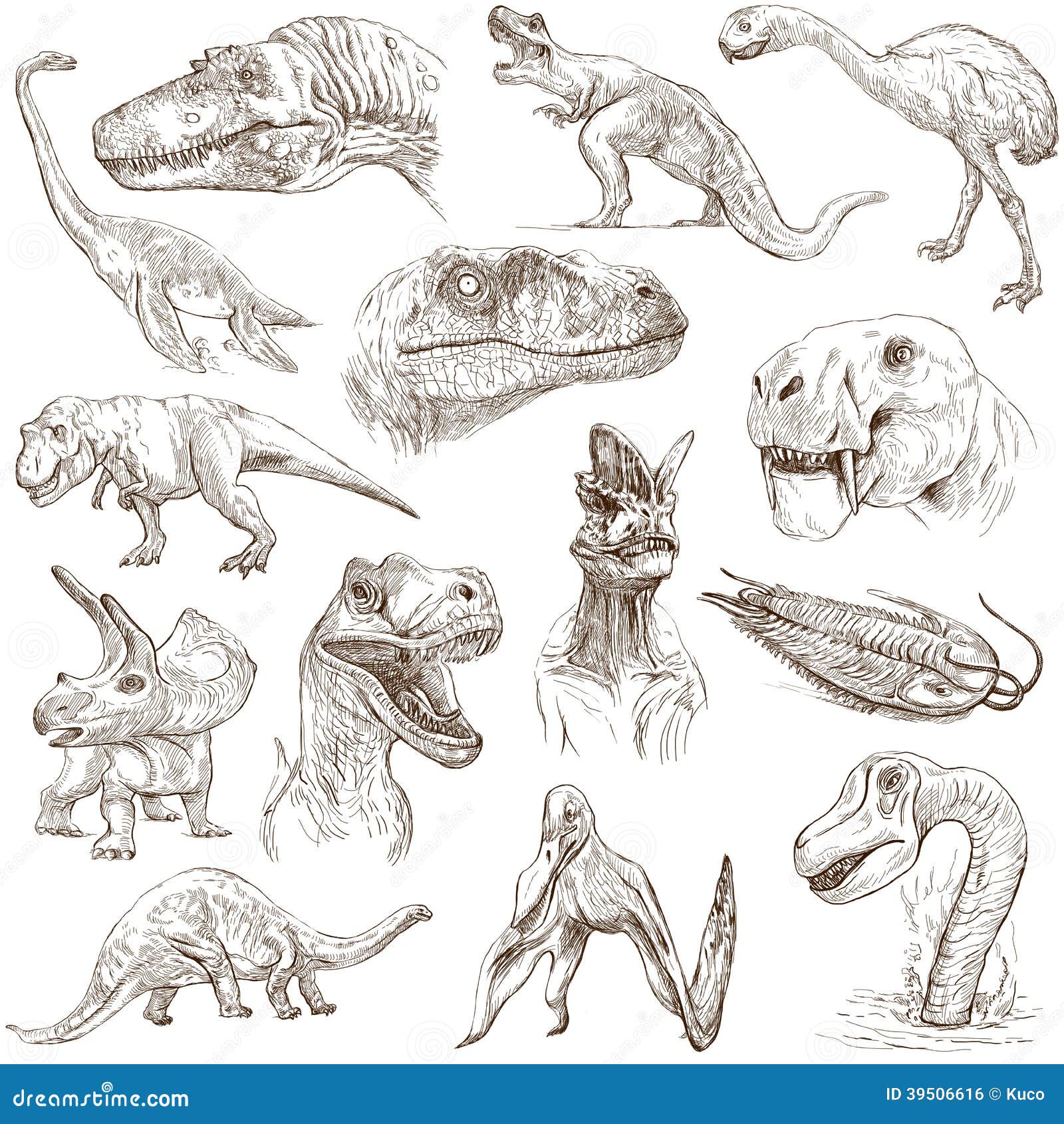 Dinosaurs Stock Illustration - Image: 39506616