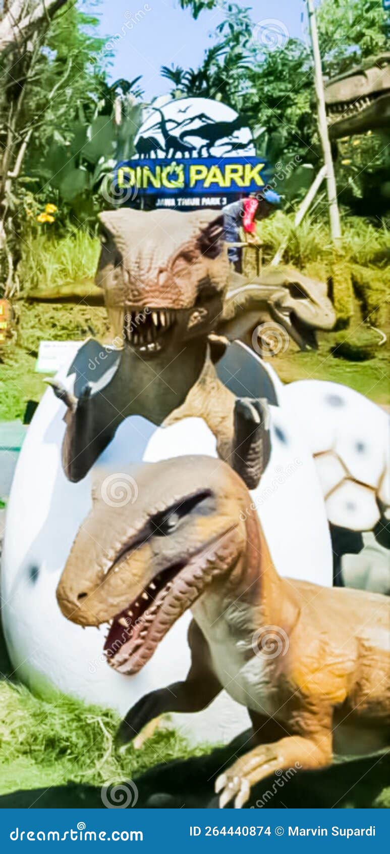 Dinosaurs Statue at Jatim Park, Malang, East Java. Editorial Stock ...