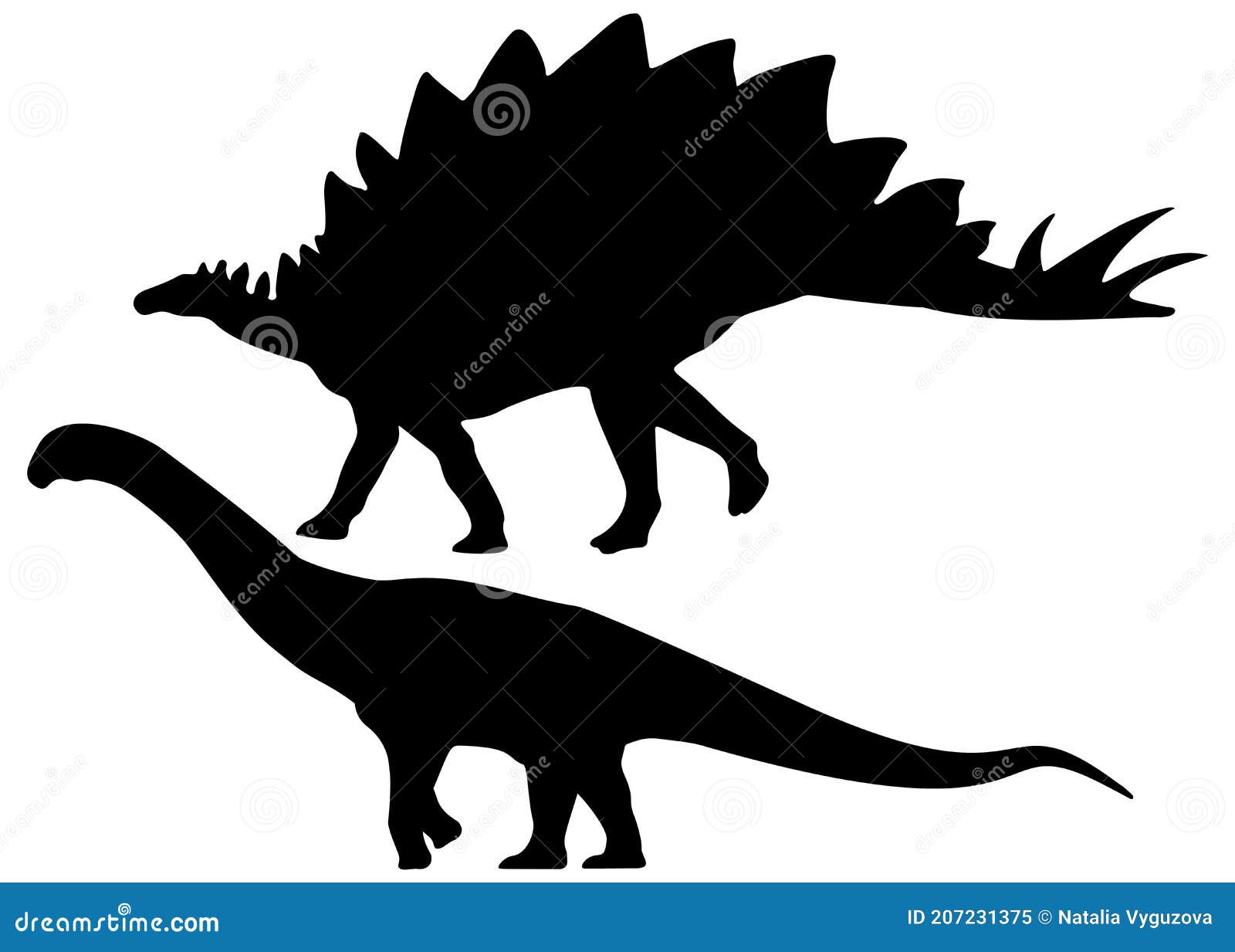 Allosaurus And Stegosaurus Dinosaurs Fight - 3D Royalty-Free Stock ...
