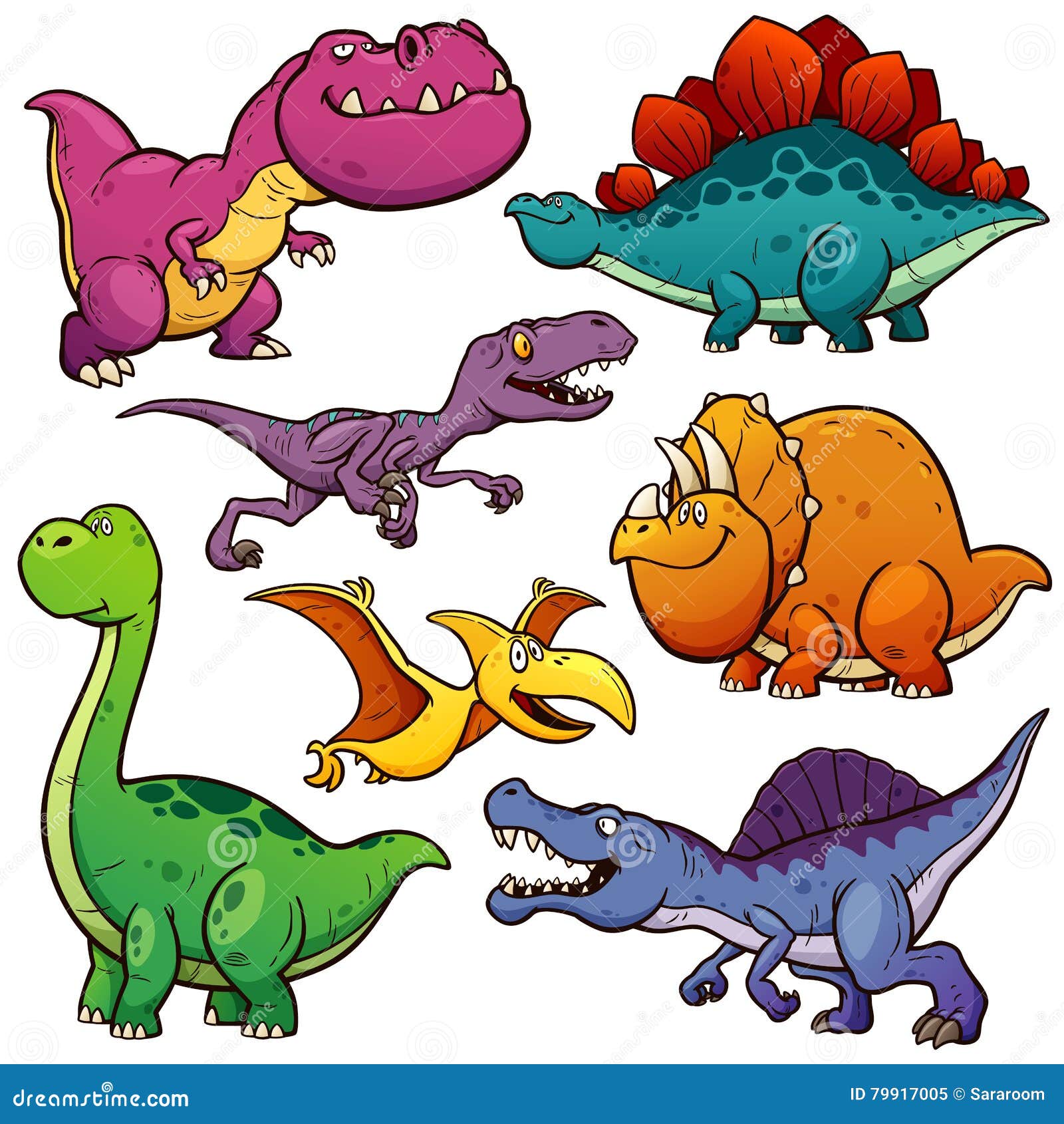 Dinosaurs Cartoons, Illustrations & Vector Stock Images - 33378 ...