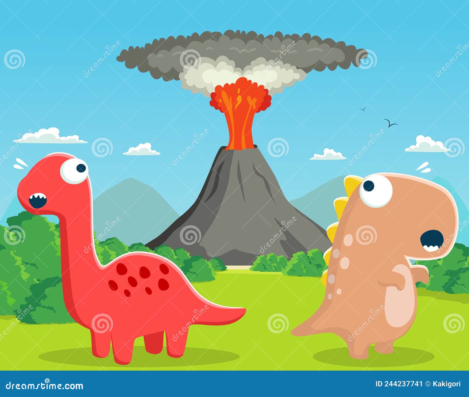 Dinosaur Volcano