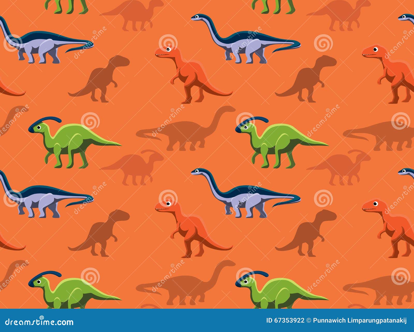 Dinosaurs Wallpaper Vector Illustration 8 | CartoonDealer.com #67353922